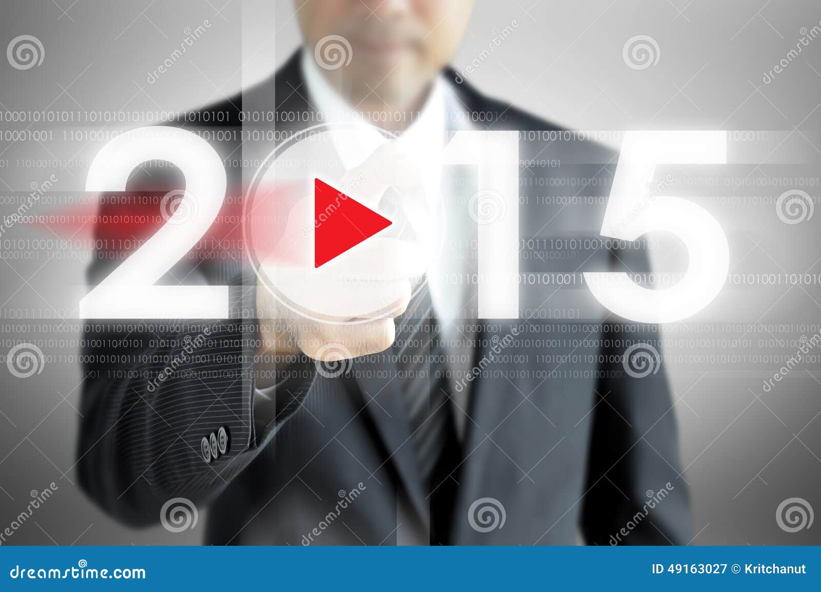 Businessman Hand Pointing To 2015 on Virtual Screen Stock Image - Image ...