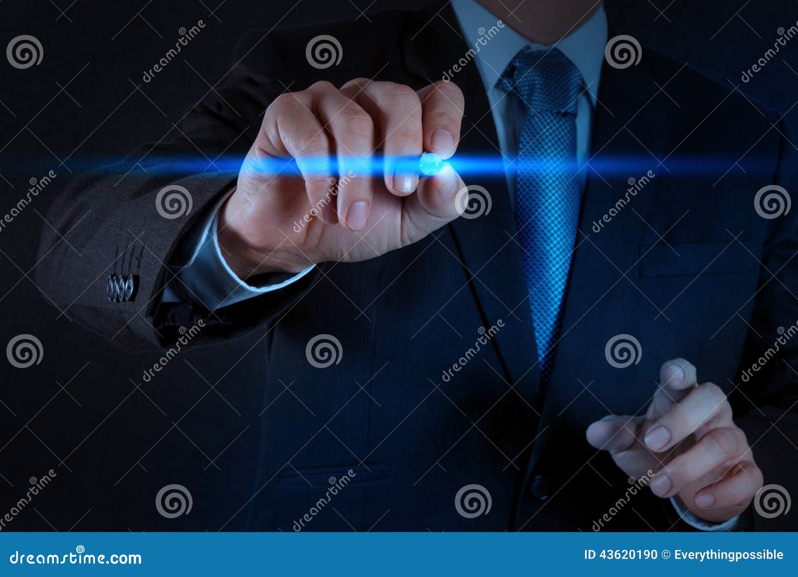 Businessman Hand Pressing Button with Contact Stock Photo - Image of ...
