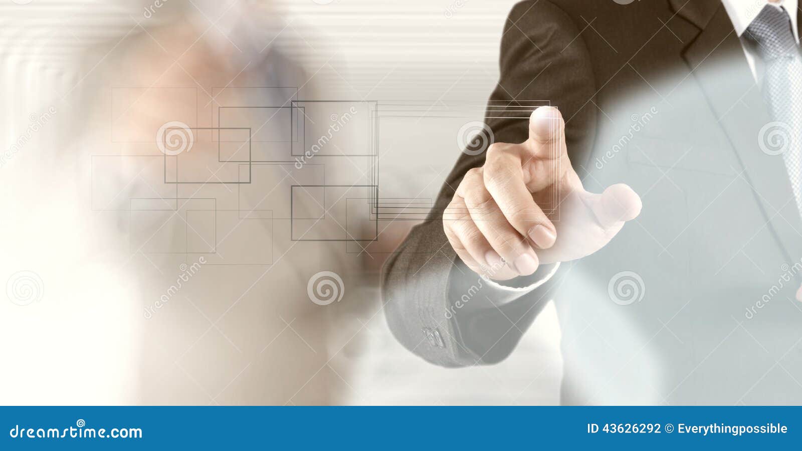 Businessman Hand Pressing Button with Contact Stock Photo - Image of ...