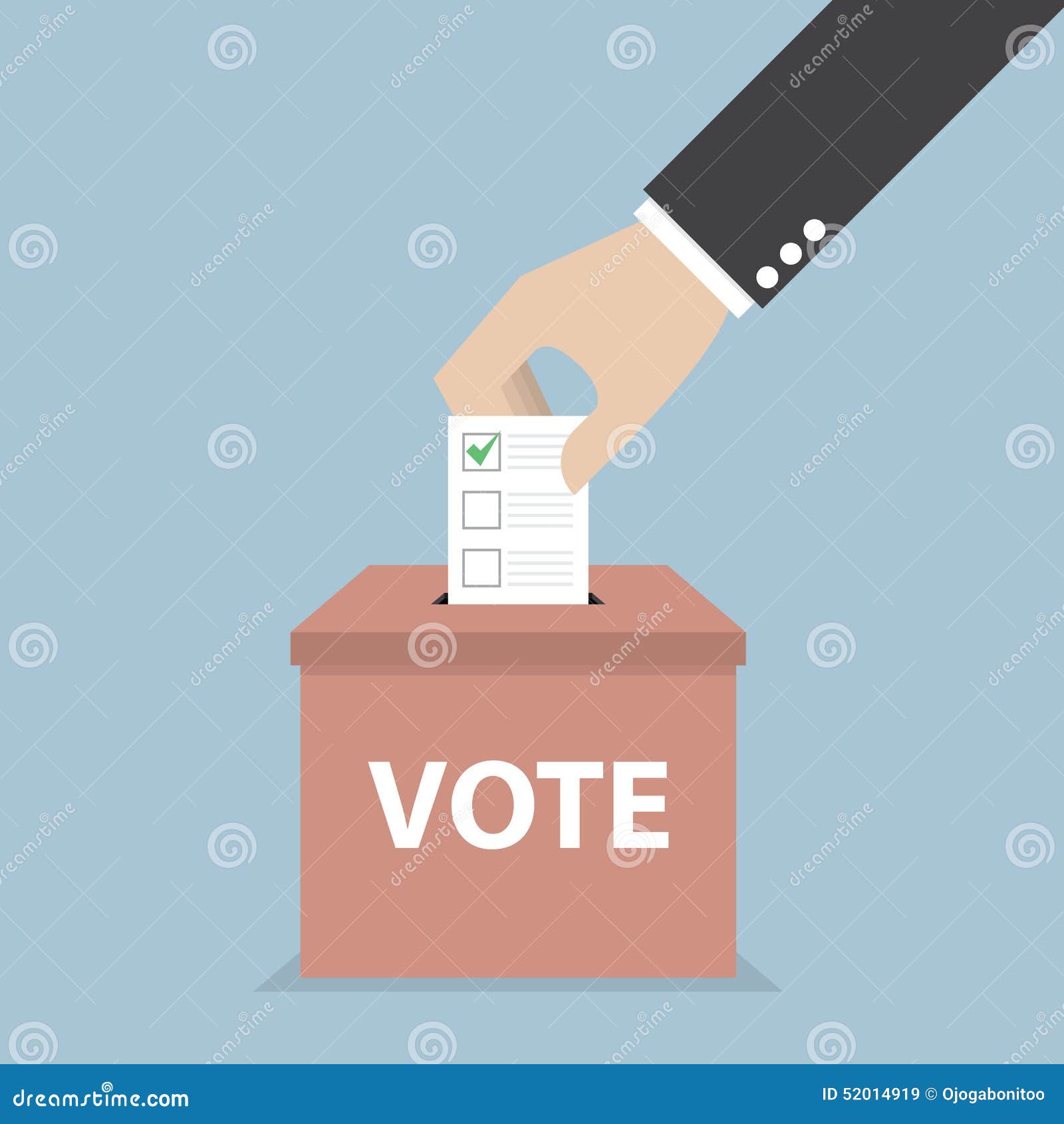 Businessman Hand Putting Voting Paper in the Ballot Box, Voting Stock ...