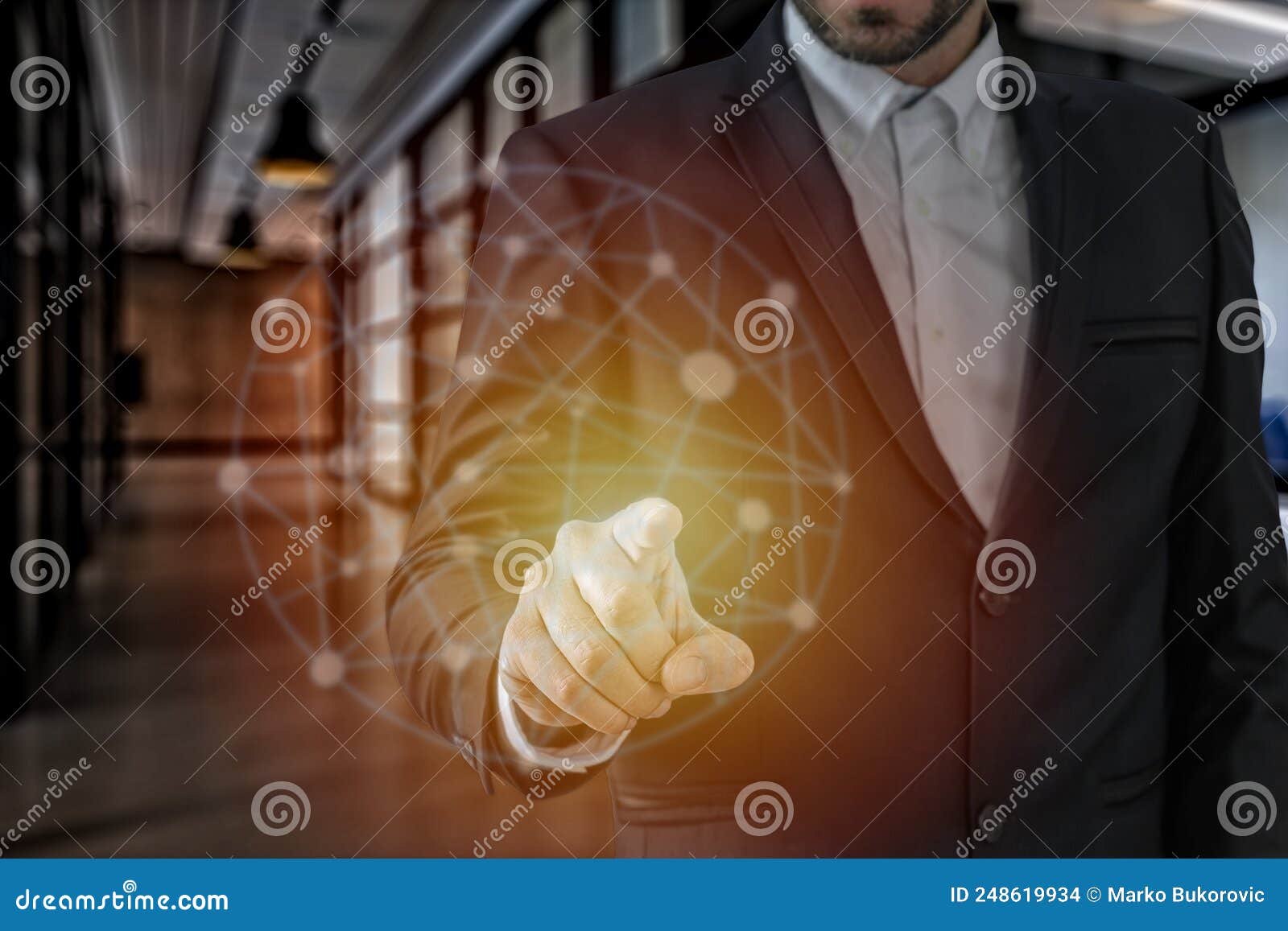 Businessman Hand Touching Map Point, Network Connection Stock Photo ... Businessman Hand Touching Map Point, Network Connection Stock Photo ...