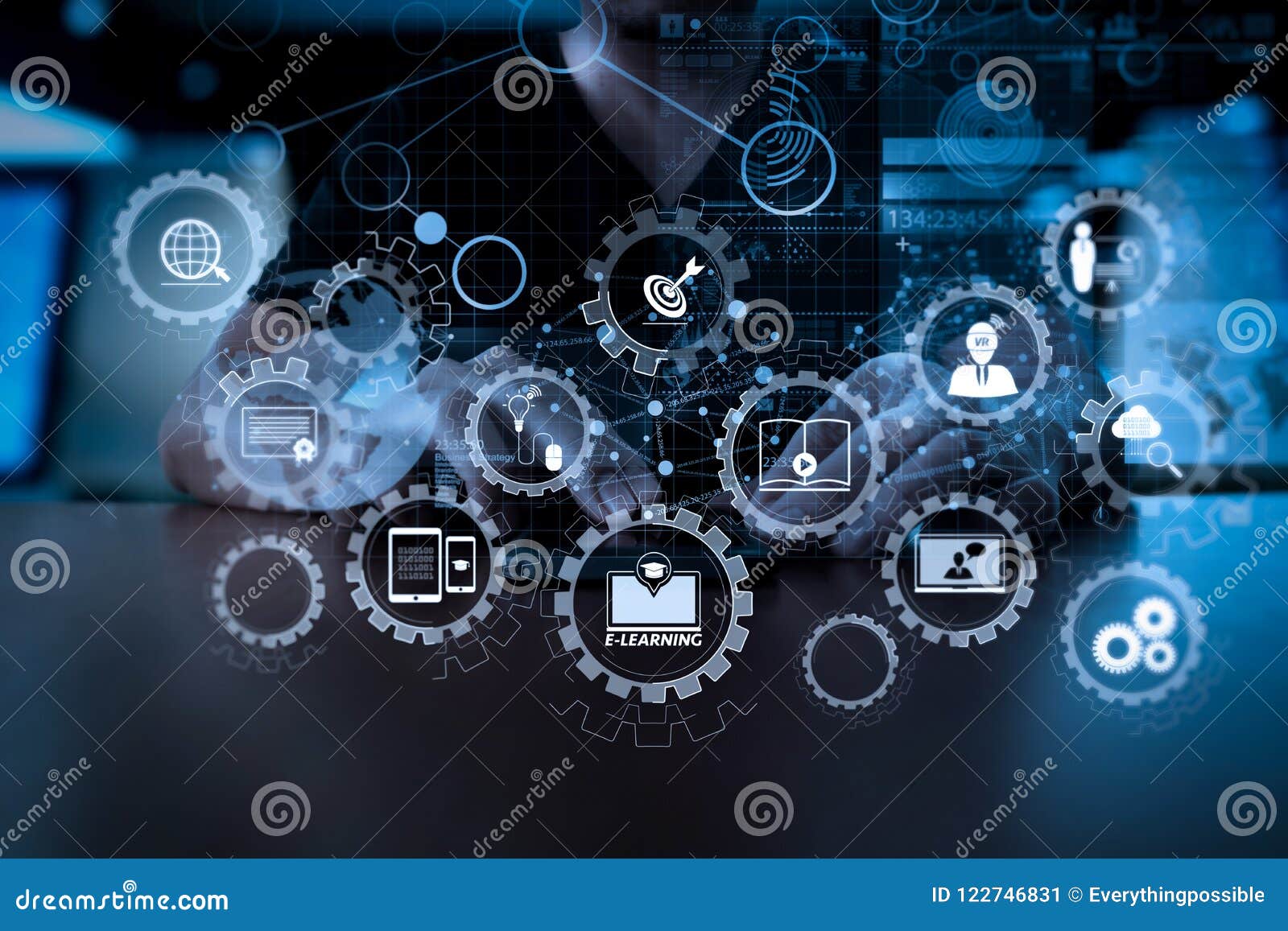 Businessman Hand Using Mobile Phone with Digital Layer Effect As Stock ...