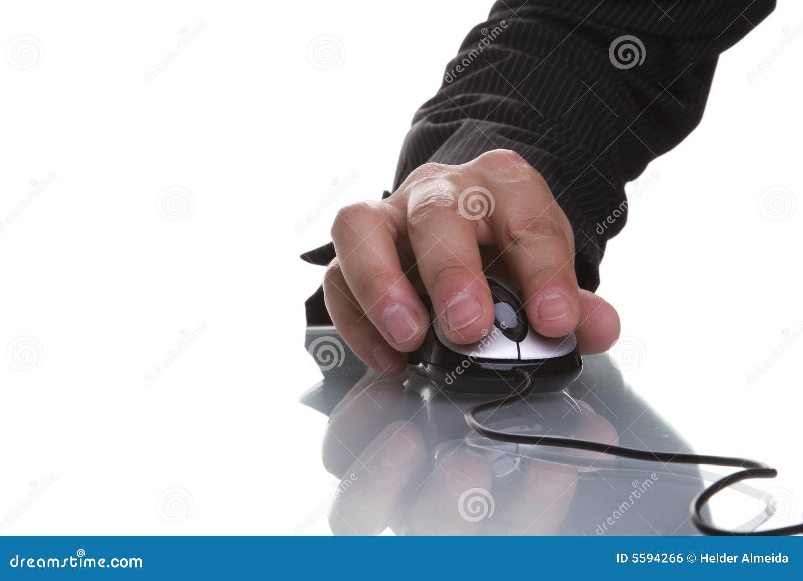 Businessman Hand Using a Mouse Stock Photo - Image of equipment ...