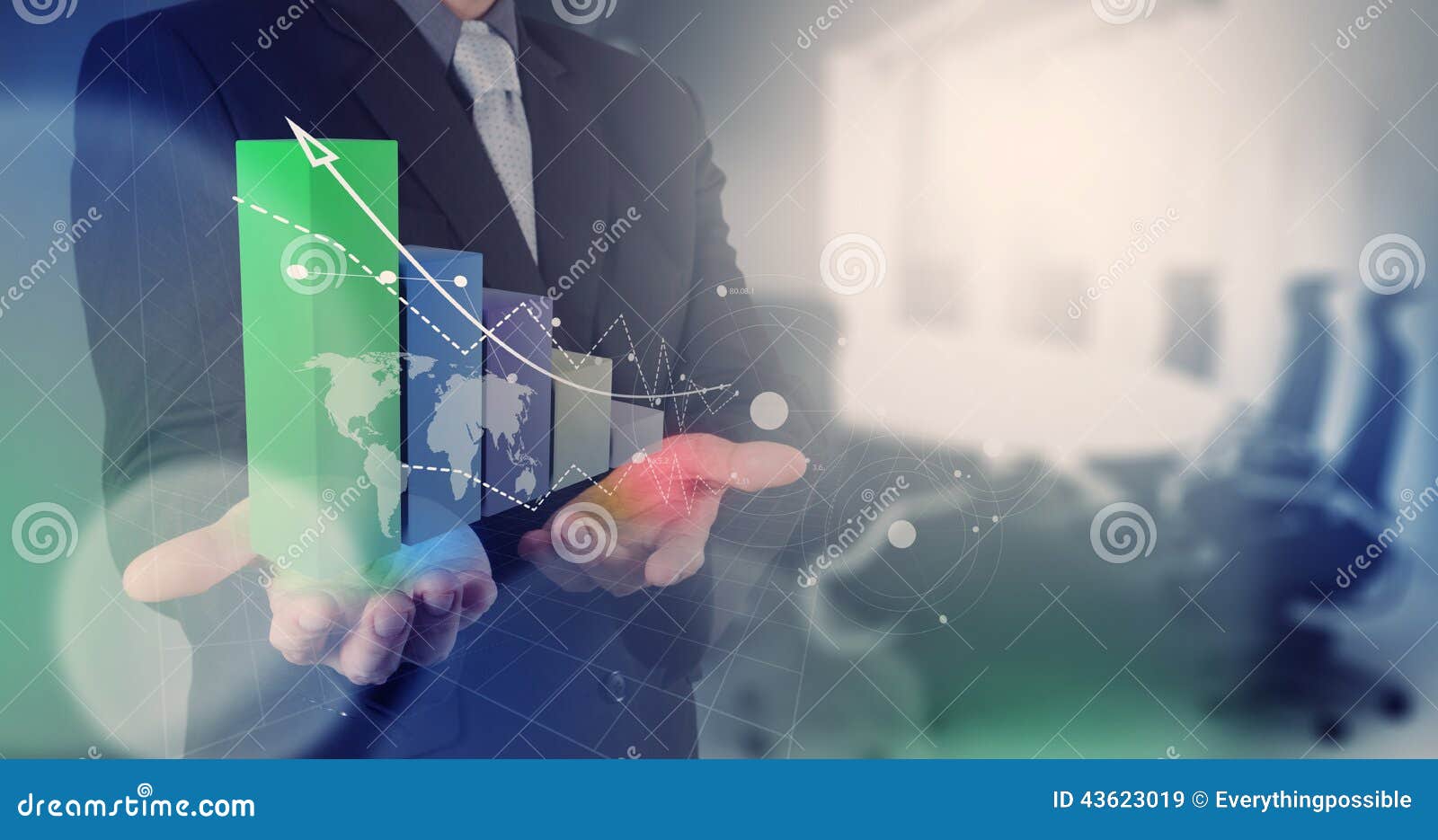 Businessman Hand Working with New Modern Computer Stock Image - Image ...