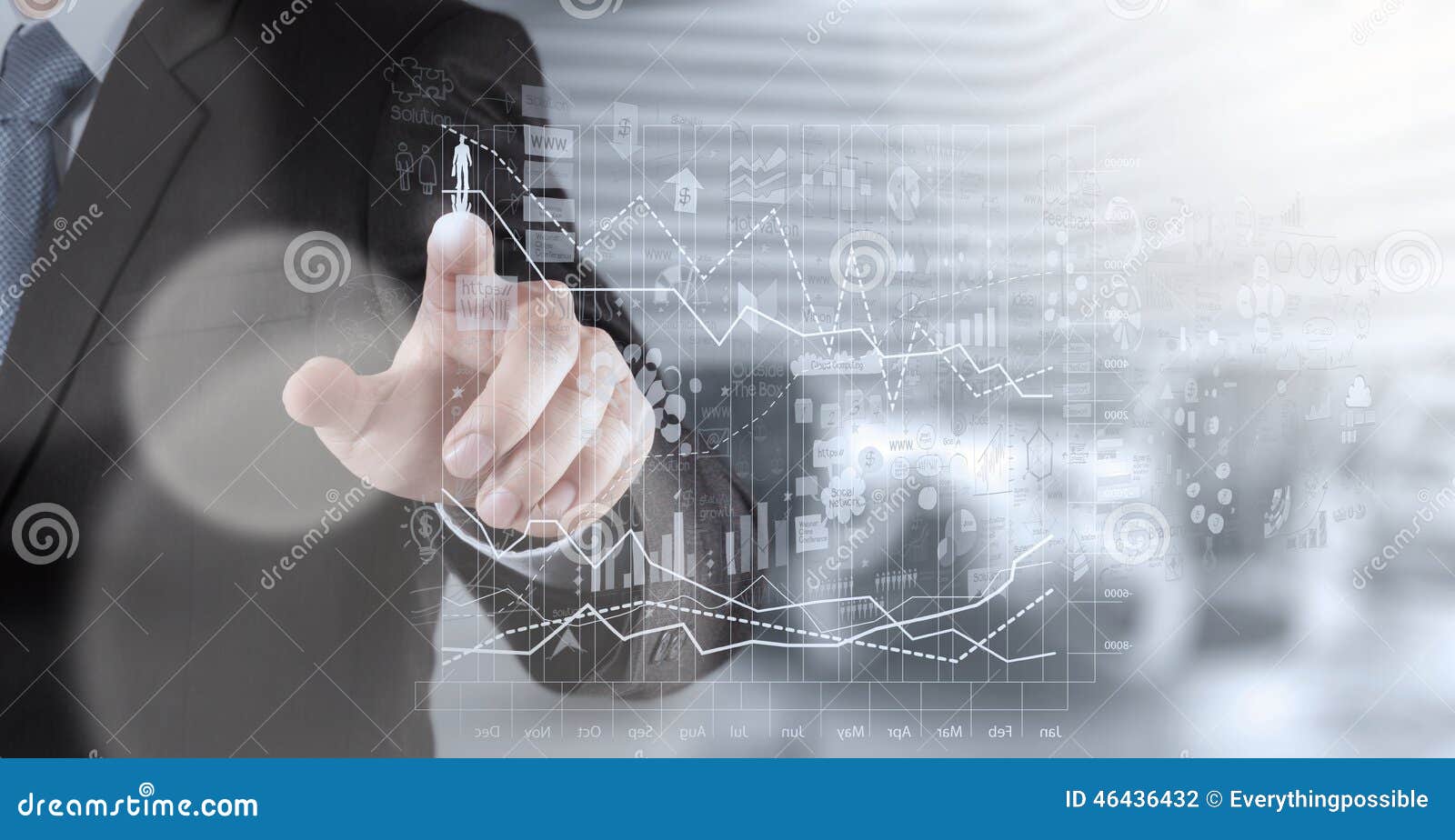 Businessman Hand Working with New Modern Computer Stock Photo - Image ...