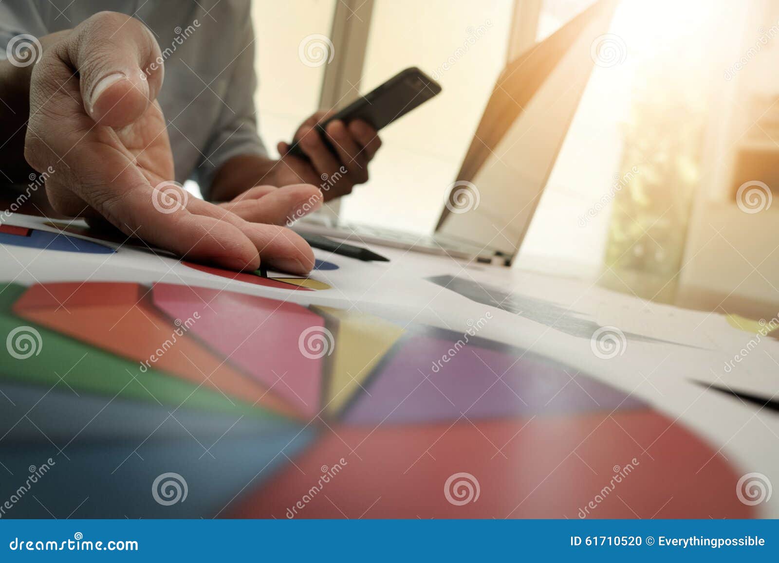 Businessman Hand Working with New Modern Computer Stock Photo - Image ...
