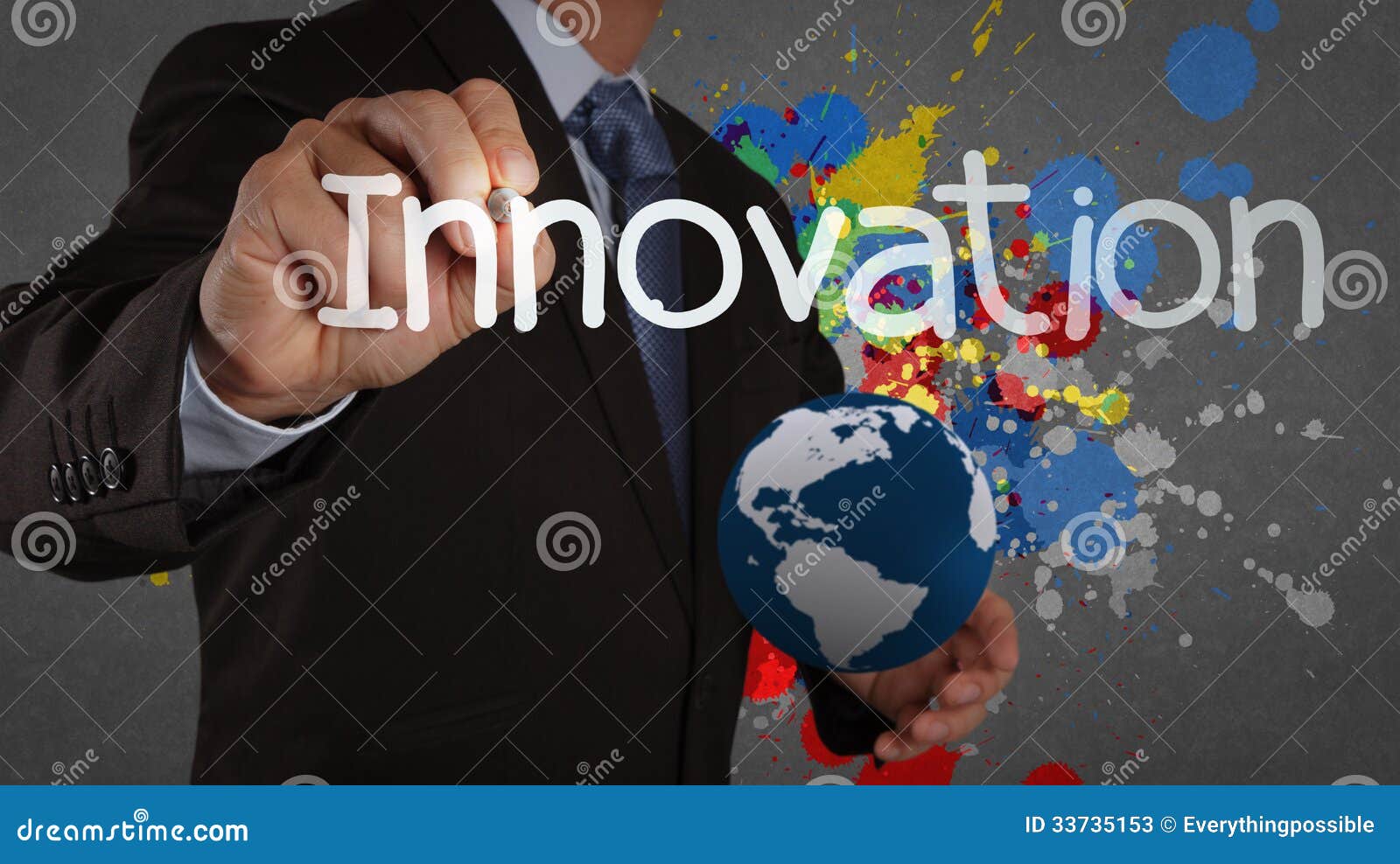 Businessman Hand Writing Innovation Stock Image - Image of globe, hand ... Businessman Hand Writing Innovation Stock Image - Image of globe, hand ...