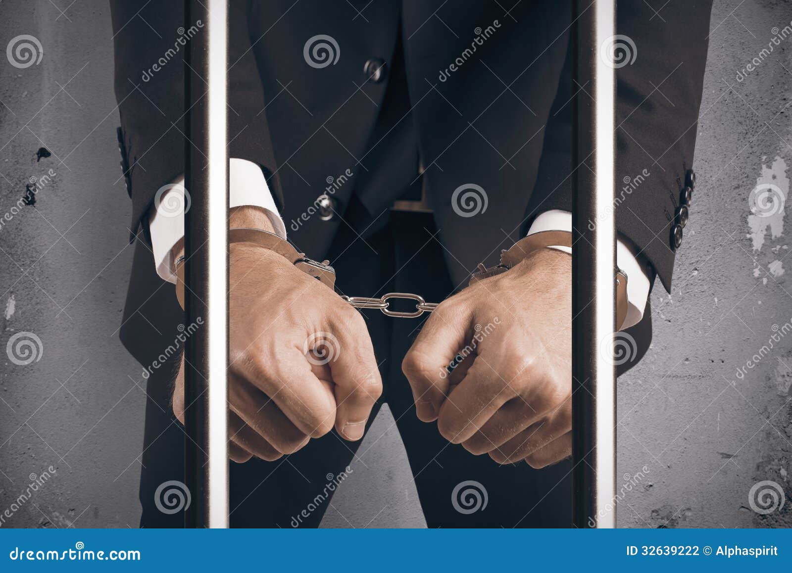 Businessman handcuffed stock photo. Image of criminal - 32639222