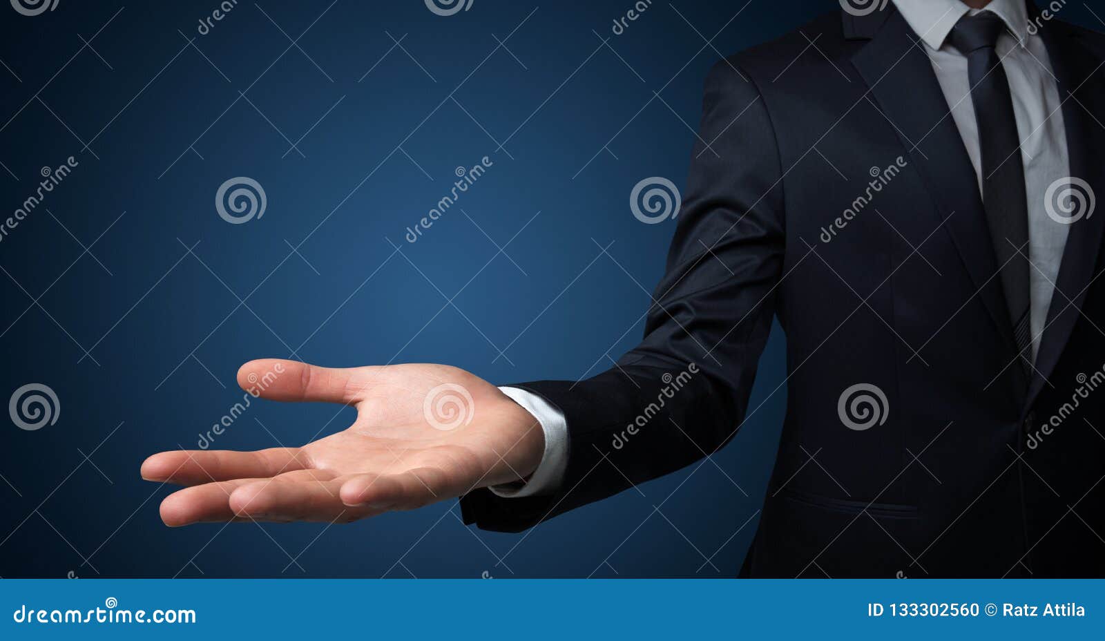 Businessman Handing Something without Concept Stock Photo - Image of ...