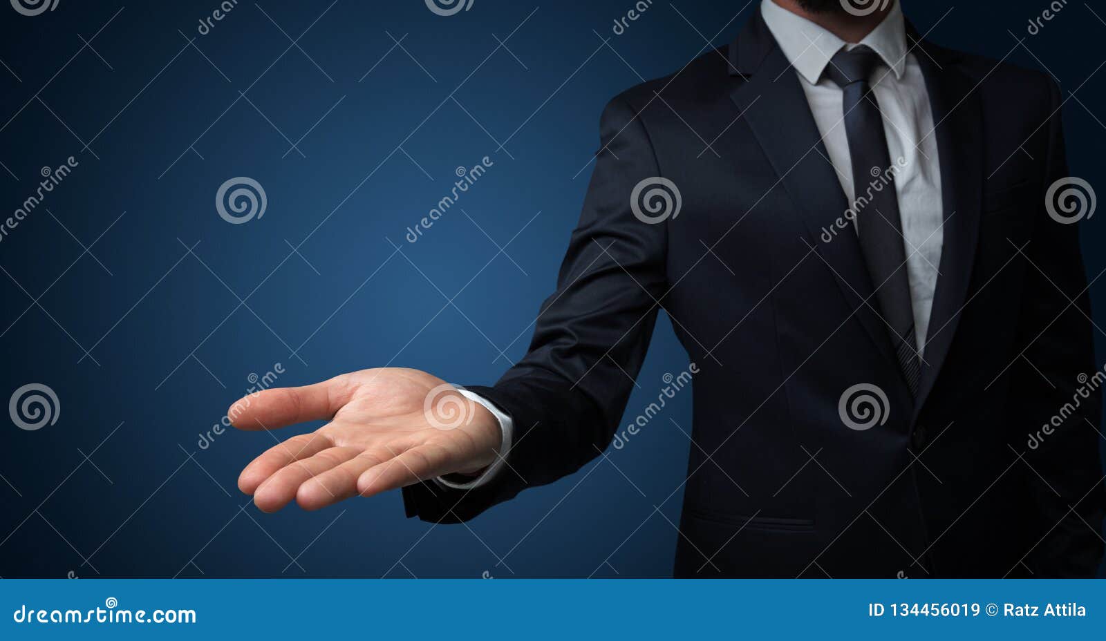 Businessman Handing Something without Concept Stock Image - Image of ...