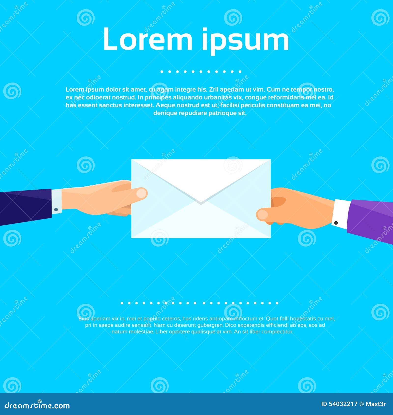 Businessman Hands Give Envelope Flat Vector Stock Vector - Illustration ...