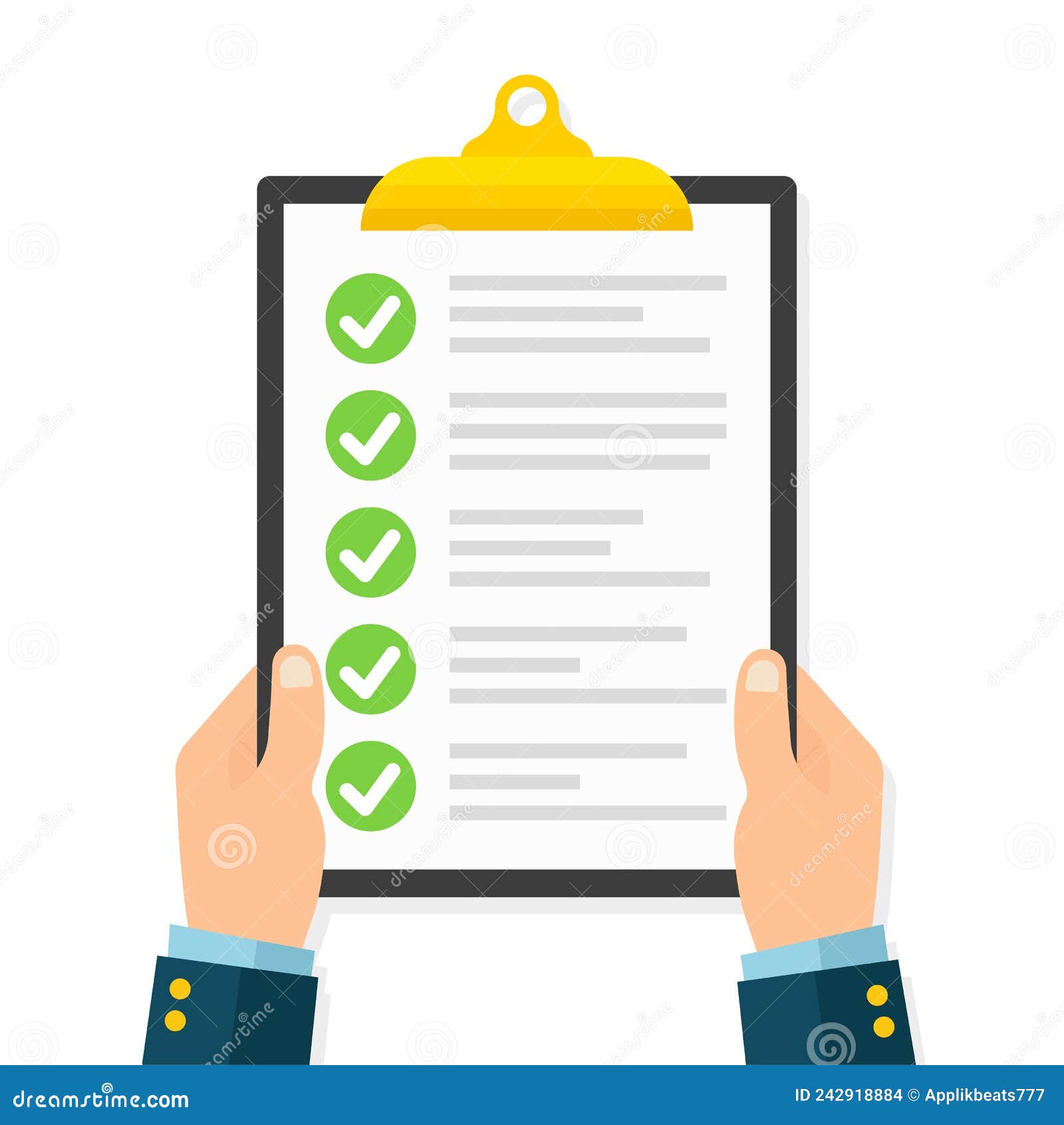 Businessman Hands Holding Clipboard Checklist in a Flat - Stosk Vector ... Businessman Hands Holding Clipboard Checklist in a Flat - Stosk Vector ...