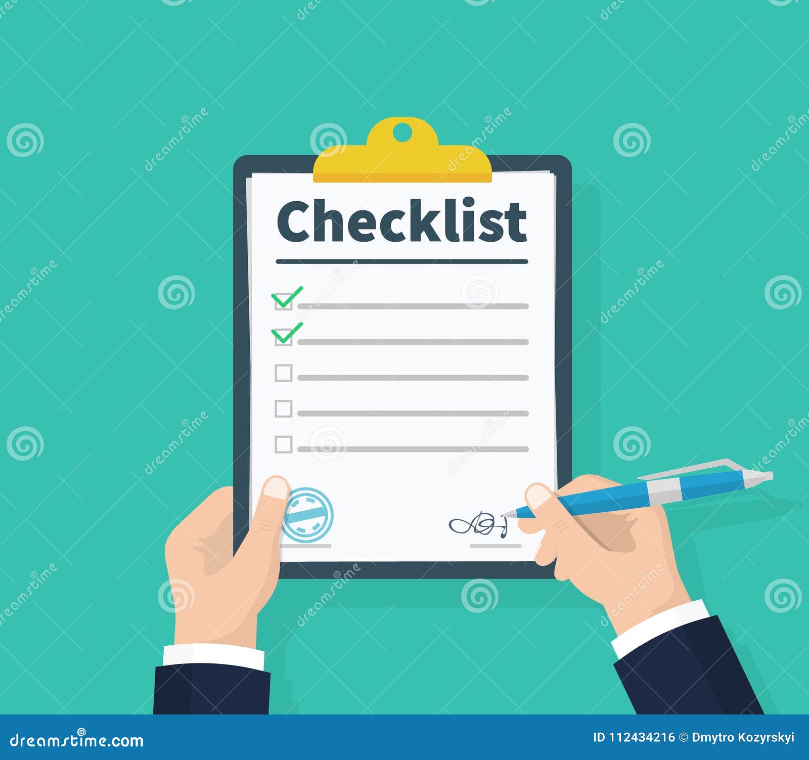 Businessman Hands Holding Clipboard Checklist with Pen. Checklist ... Businessman Hands Holding Clipboard Checklist with Pen. Checklist ...