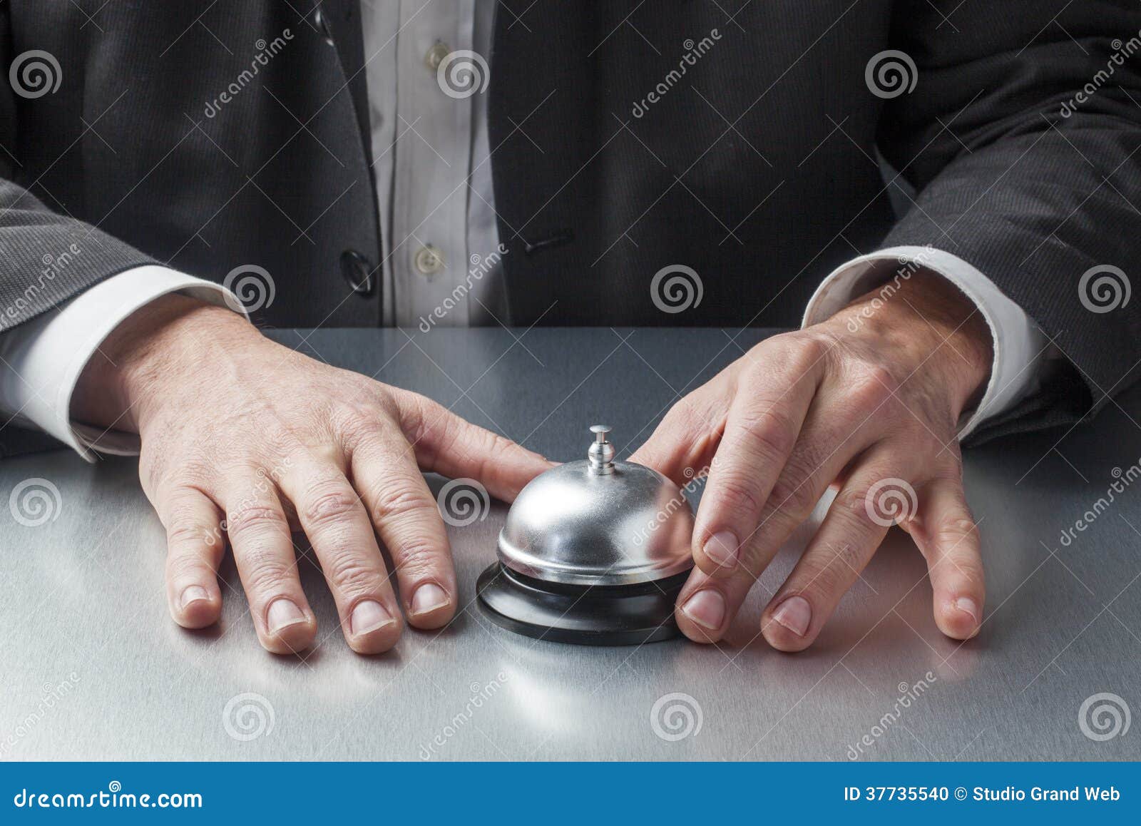 Businessman Hands Waiting at the Reception Stock Photo - Image of ring ...