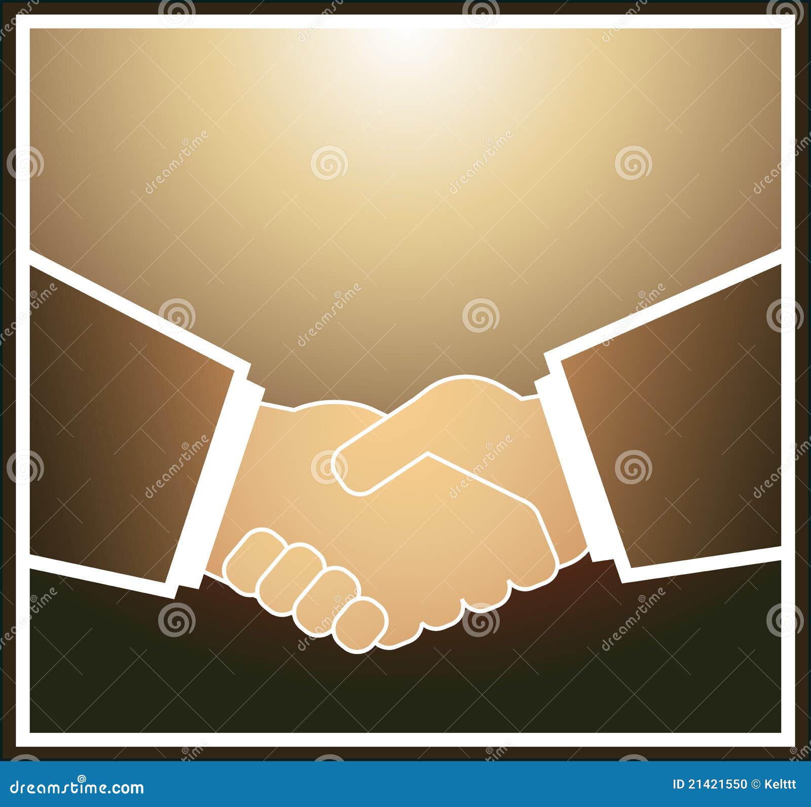 Businessman handshake stock vector. Illustration of logo - 21421550