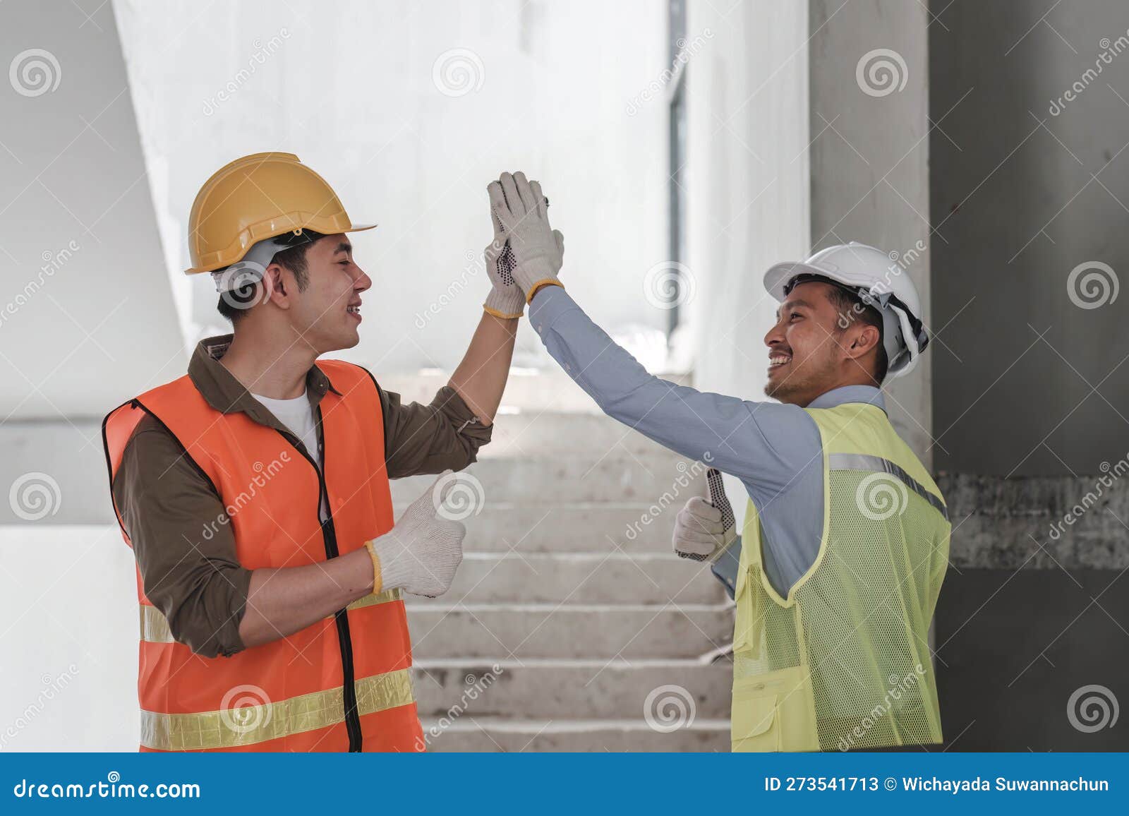 Businessman Handshake with Engineering in Construction Renovate ...