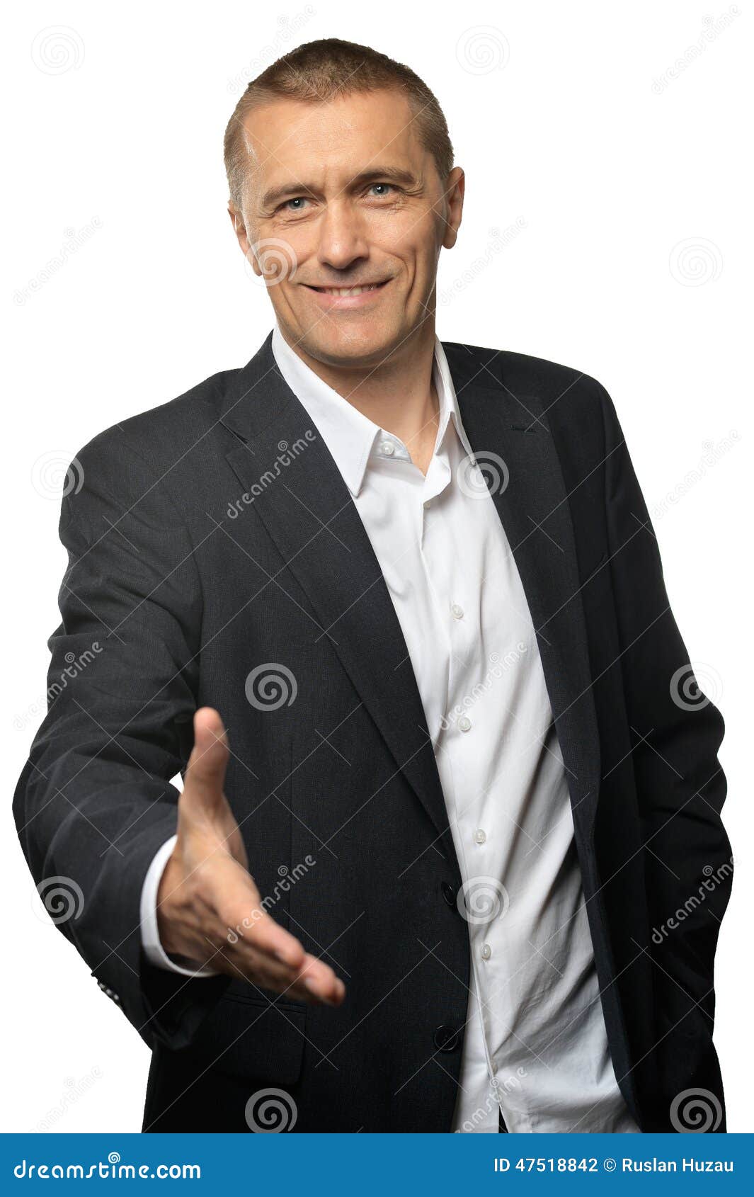 Businessman with handshake stock photo. Image of worker - 47518842