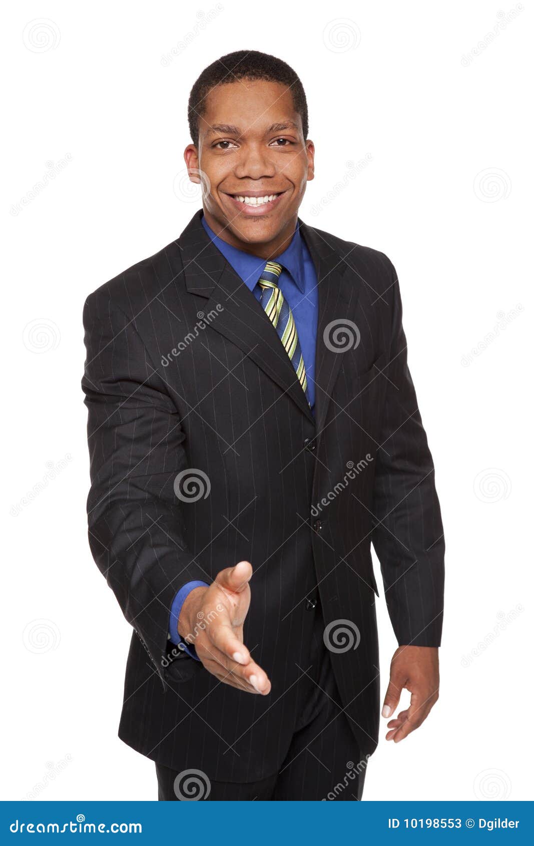 Businessman - Handshake Reach Stock Image - Image of male, person: 10198553