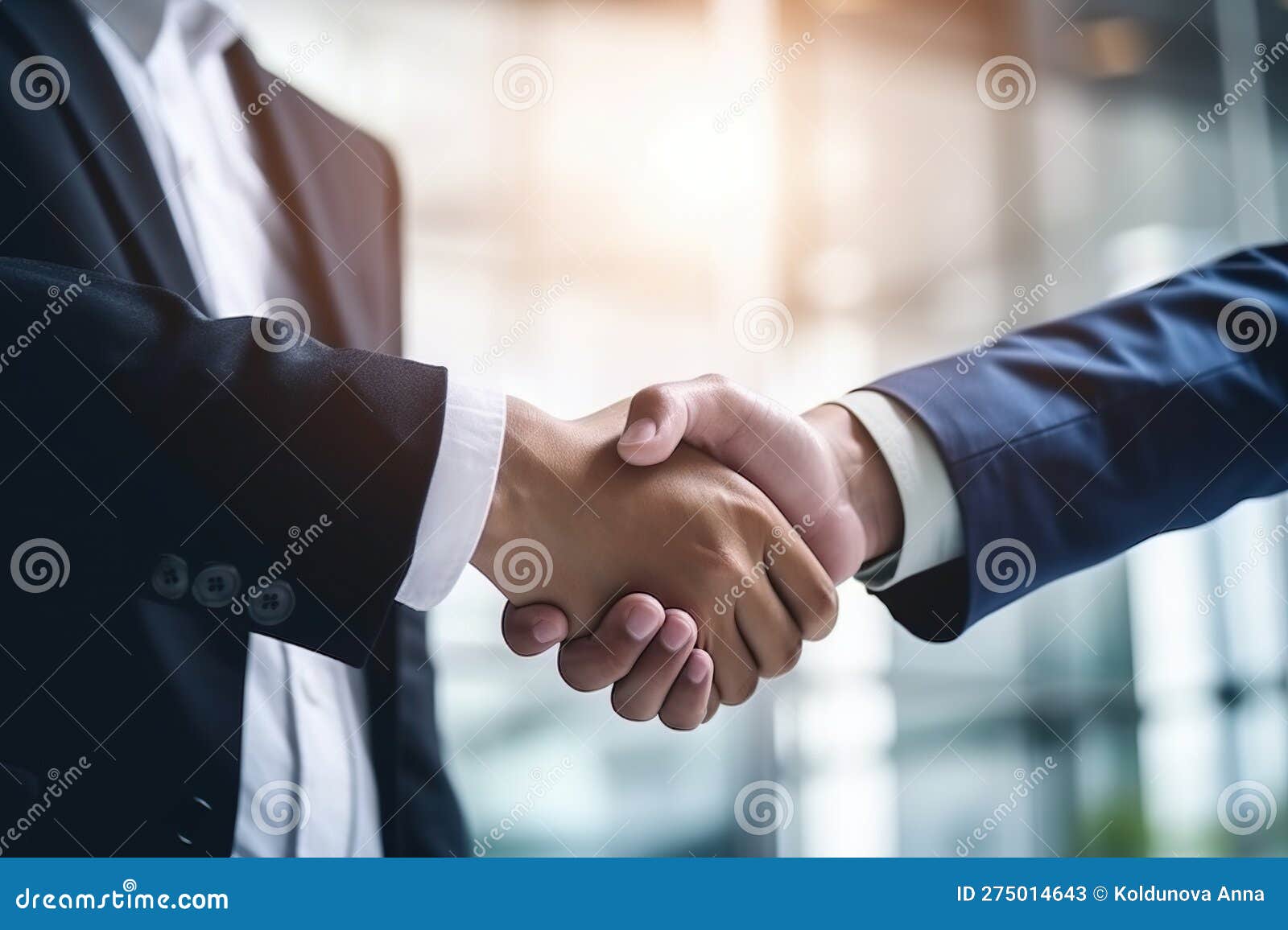Businessman Handshake for Teamwork Created with Generative AI ...