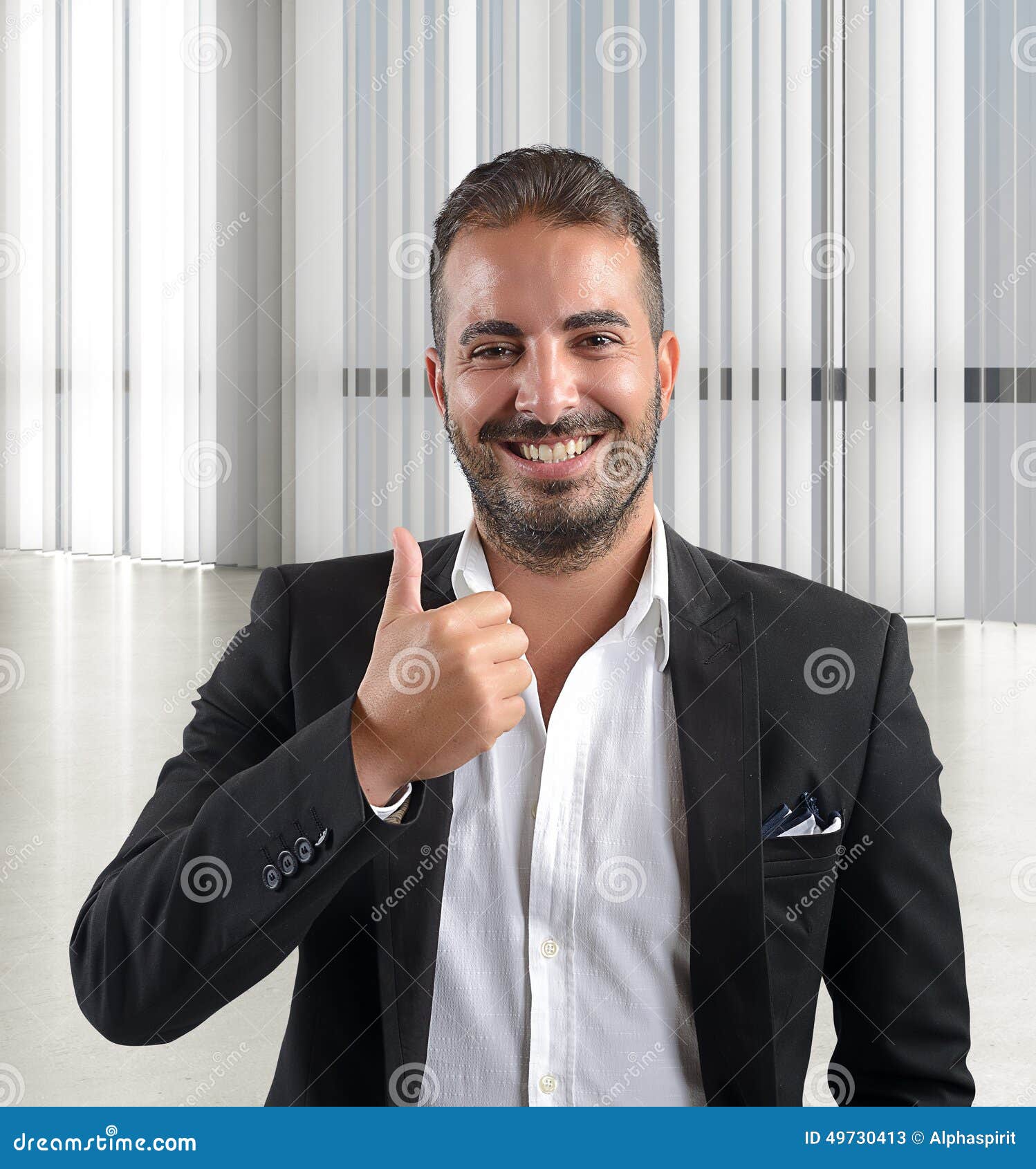 Businessman happy stock image. Image of gesture, confirm - 49730413