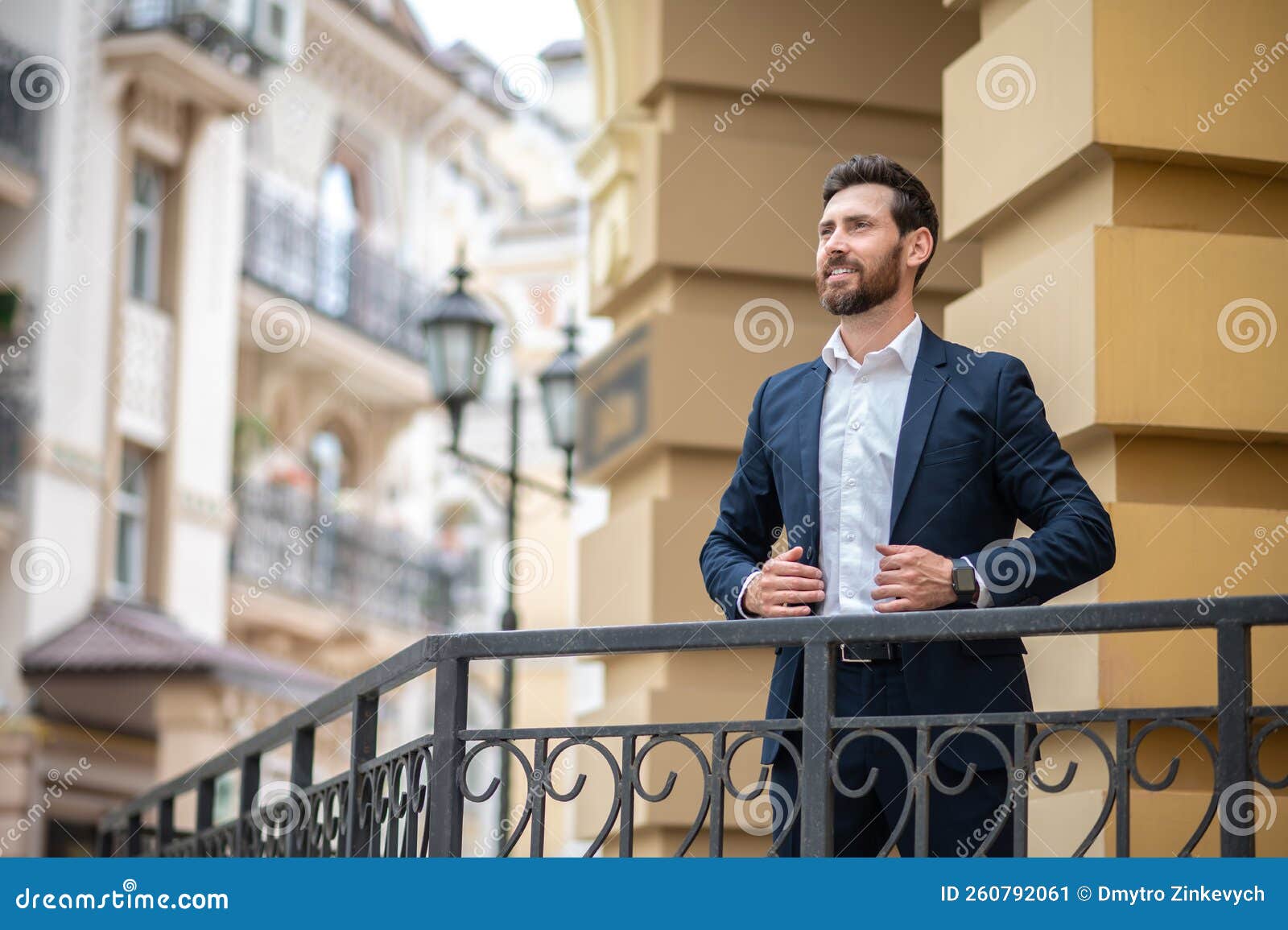 Businessman Having an Appointment and Looking Anticipated Stock Image ...