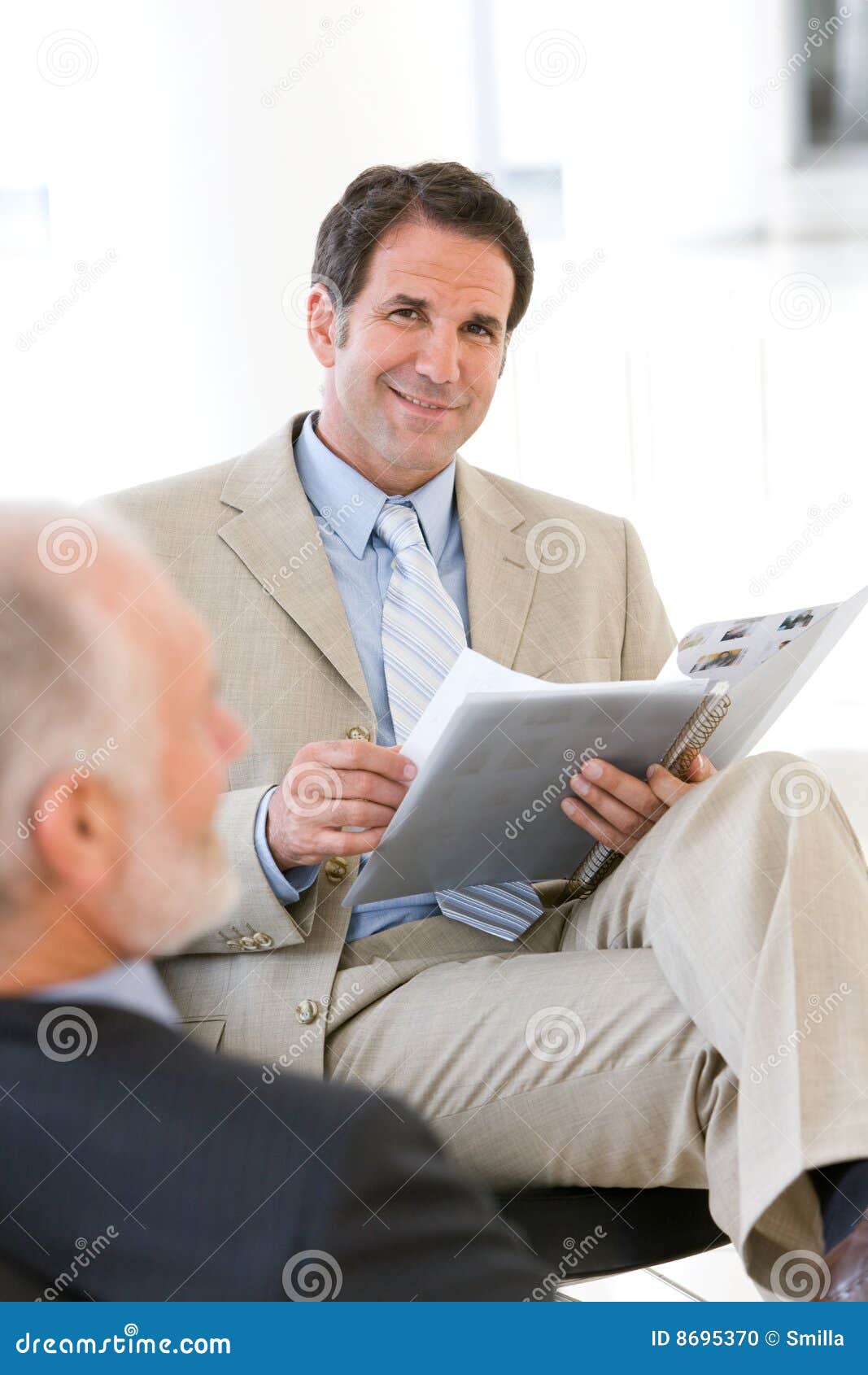 Businessman Having Discussion Stock Photo - Image of happy, successful ...