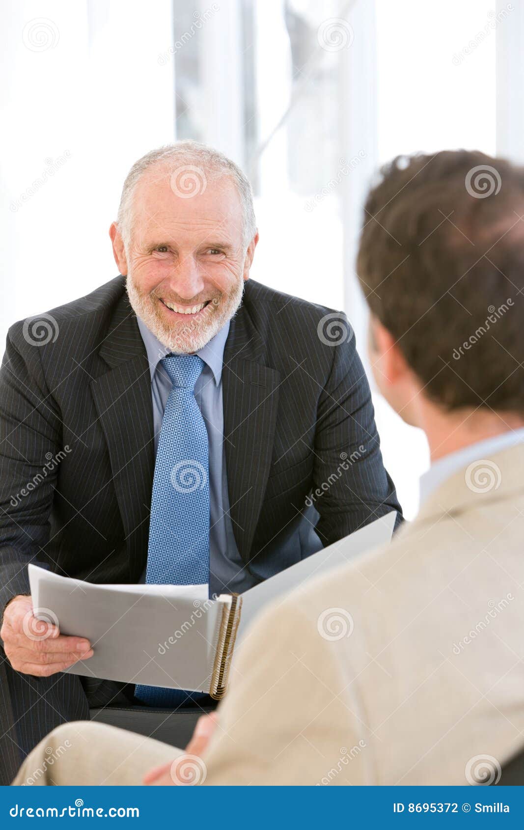 Businessman Having Discussion Stock Photo - Image of calm, wear: 8695372