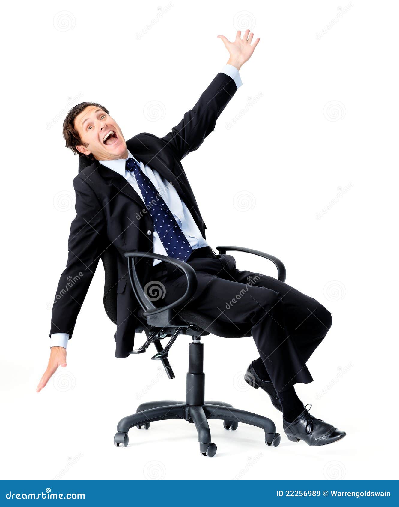 Businessman having fun stock image. Image of portrait - 22256989