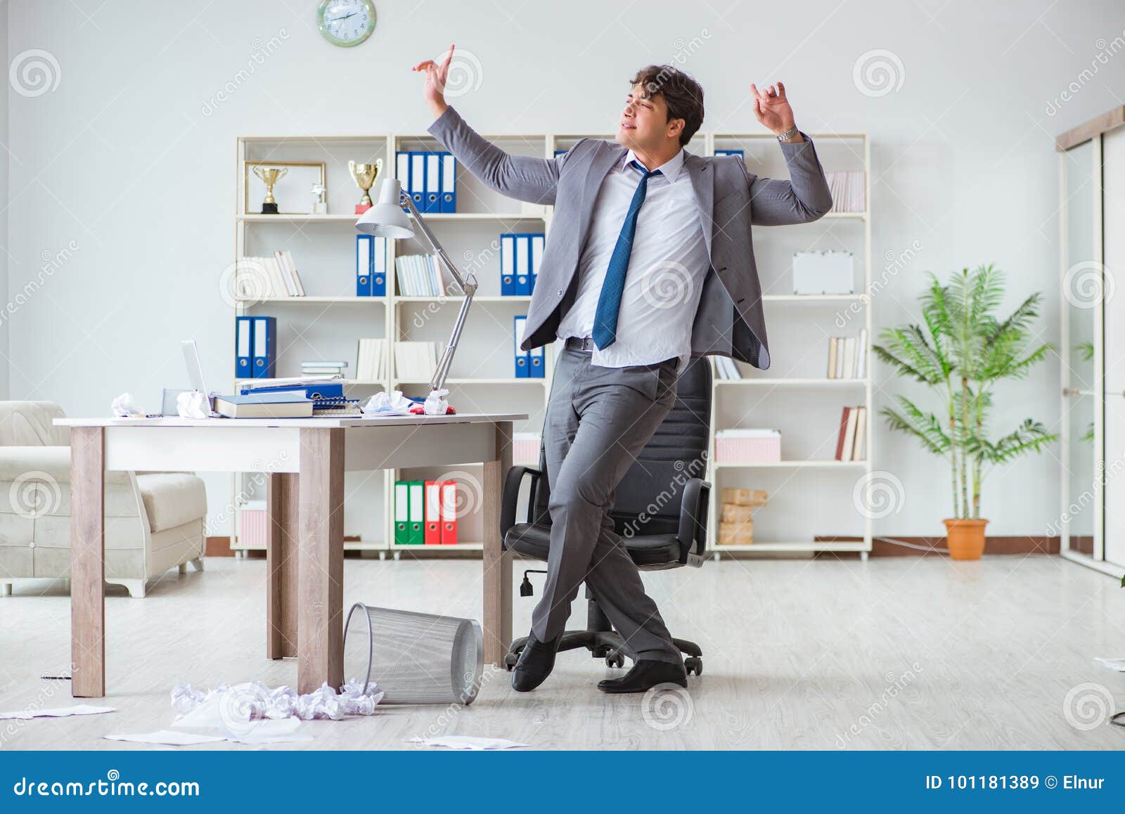 The Businessman Having Fun Taking a Break in the Office at Work Stock ... The Businessman Having Fun Taking a Break in the Office at Work Stock ...