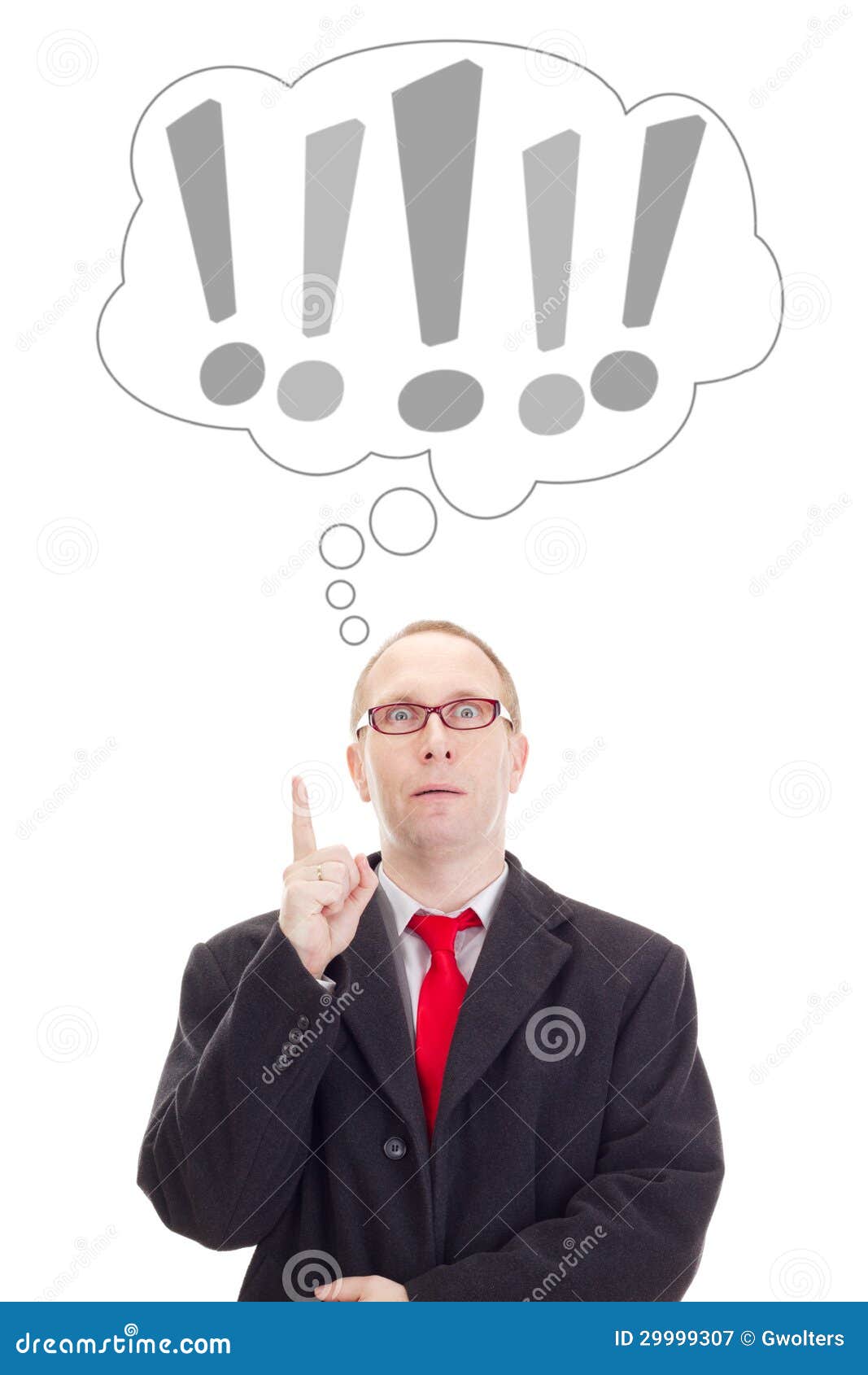 Businessman having an idea stock image. Image of modern - 29999307
