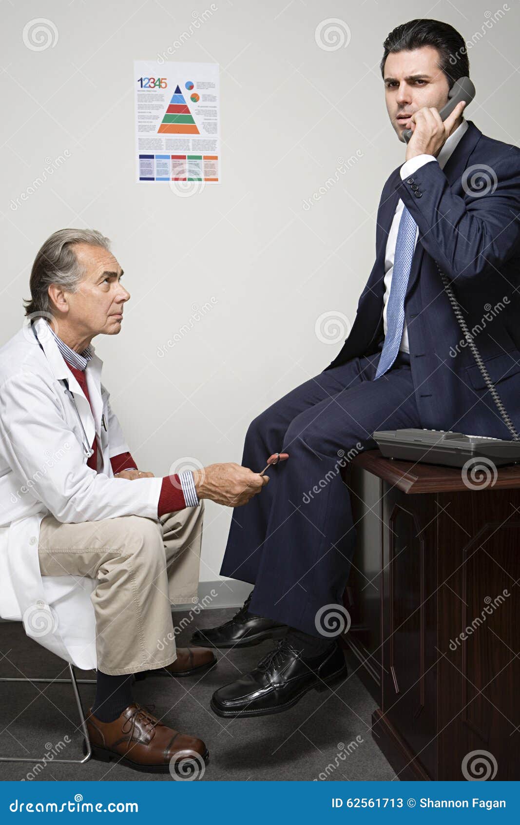 Businessman Having a Medical Stock Image - Image of doctor, middle ...