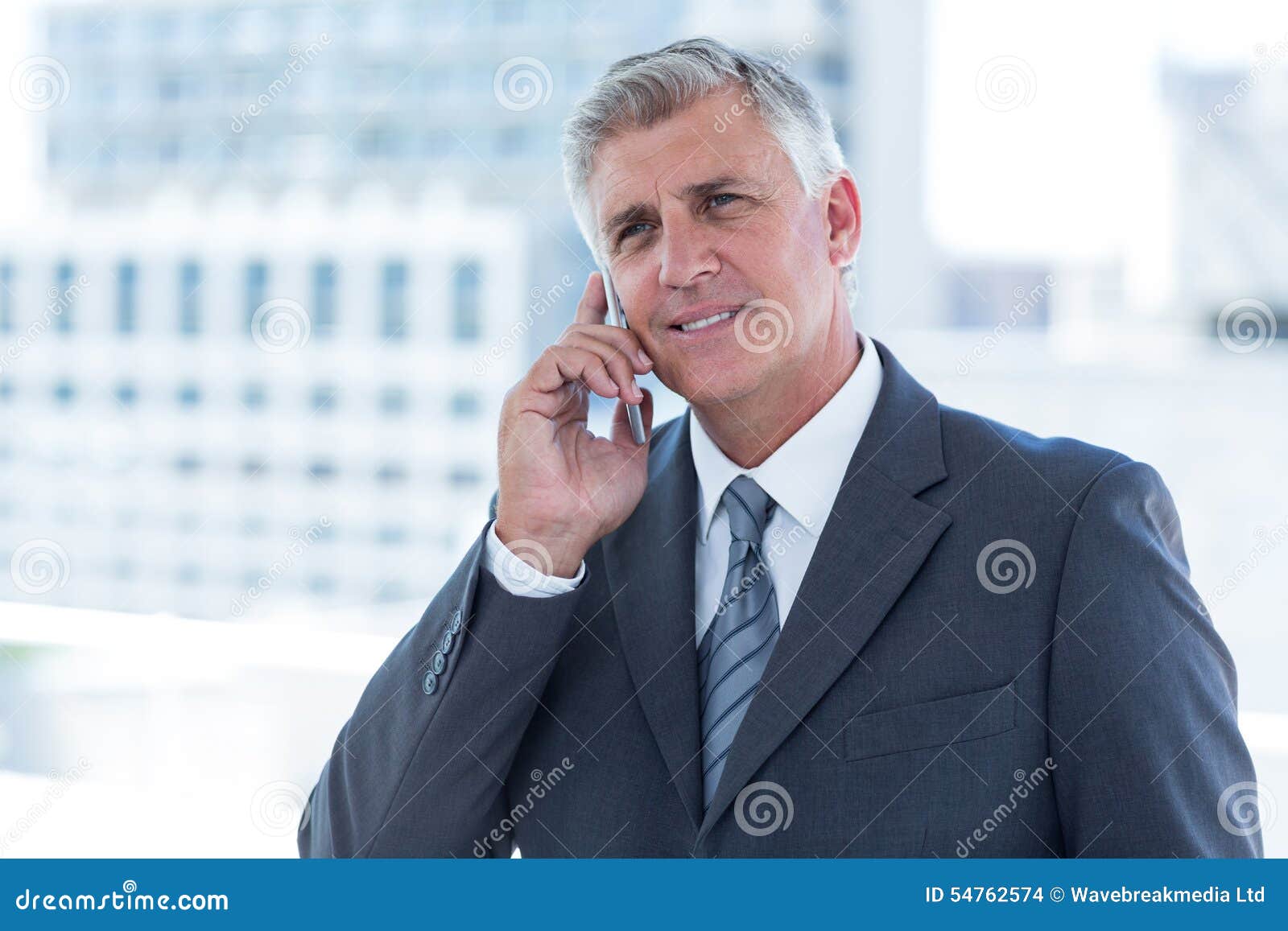 Businessman Having a Phone Call Stock Photo - Image of dialing, adult ...