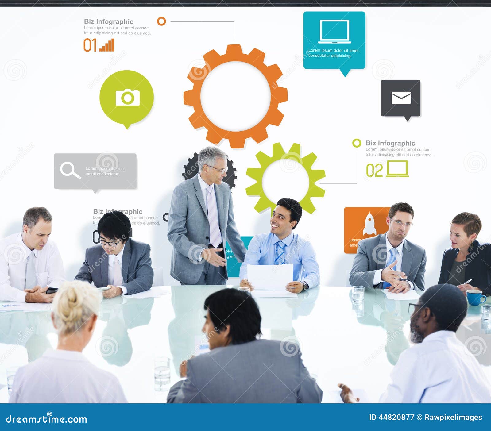 Businessman Having a Presentation about Teamwork Stock Image - Image of ...