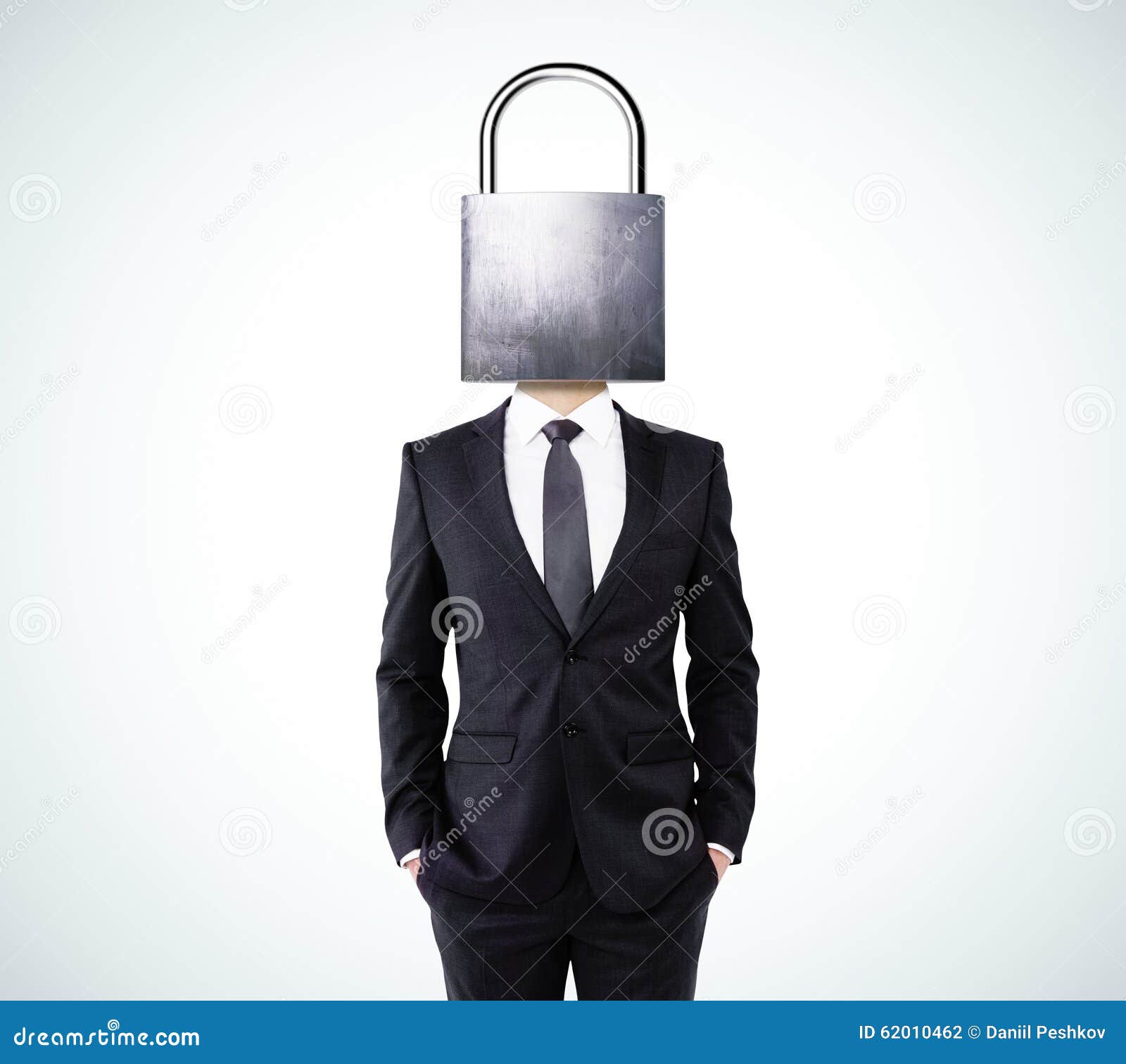 Businessman with head lock stock photo. Image of close - 62010462