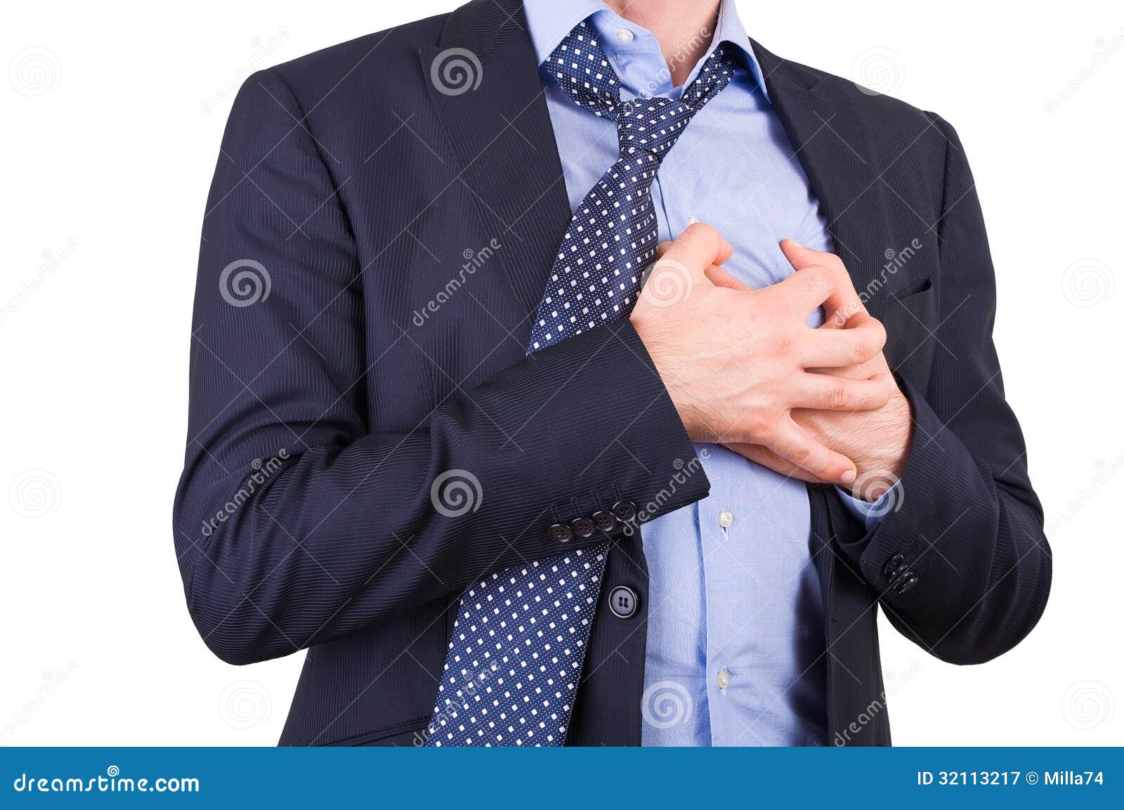 Businessman with Heart Attack. Stock Image - Image of aching, heart ...