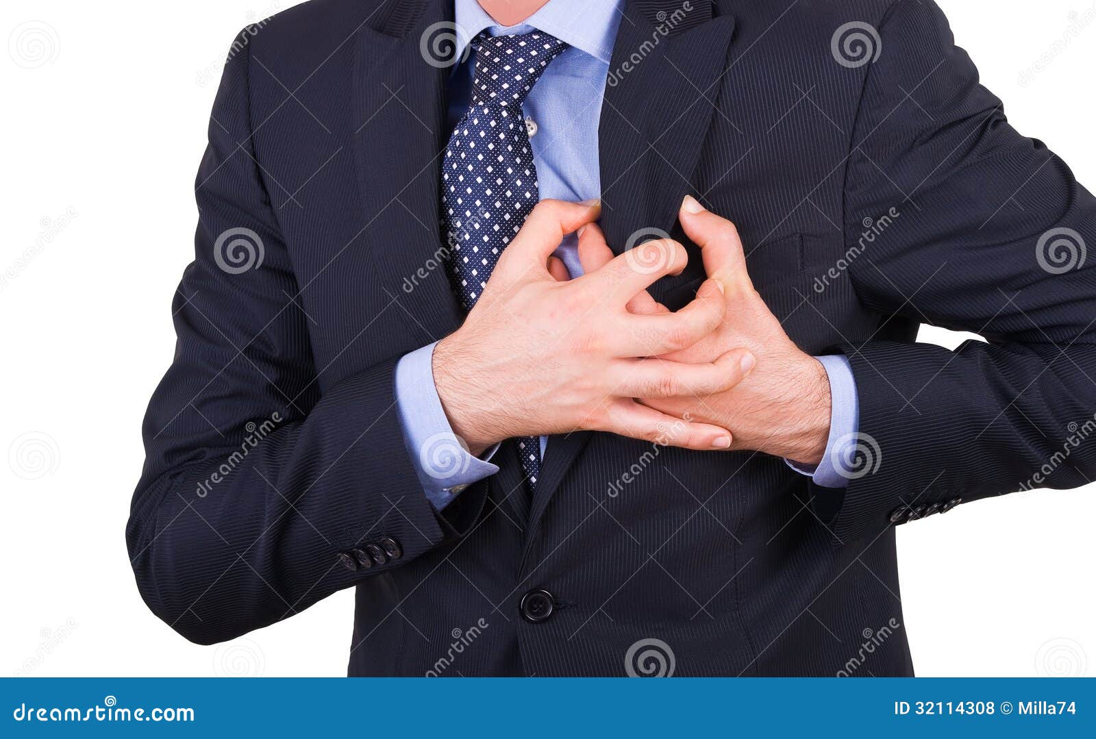 Businessman with Heart Attack. Stock Photo - Image of ache, pain: 32114308
