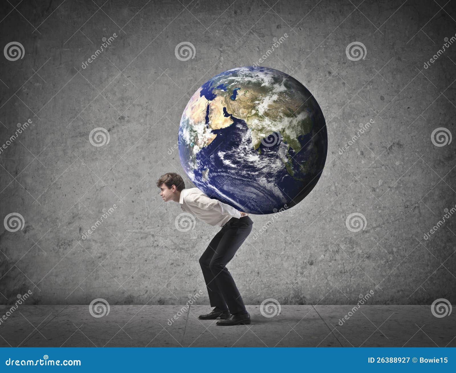 Businessman Heaving stock image. Image of globe, tired - 26388927