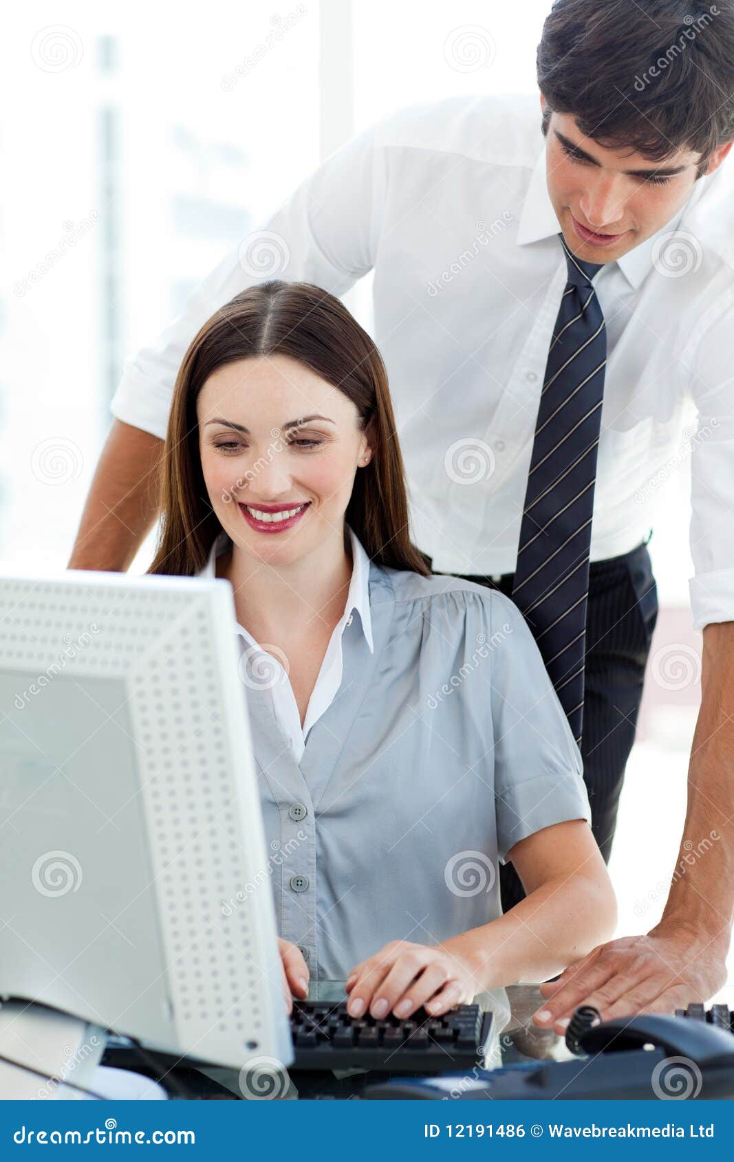 Businessman Helping His Colleague Stock Photo - Image of male ...