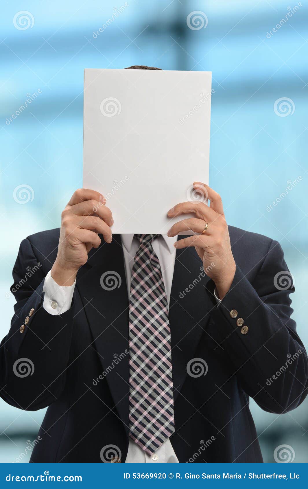 Businessman Hiding Behind Paper Stock Photo - Image of concept, people ...