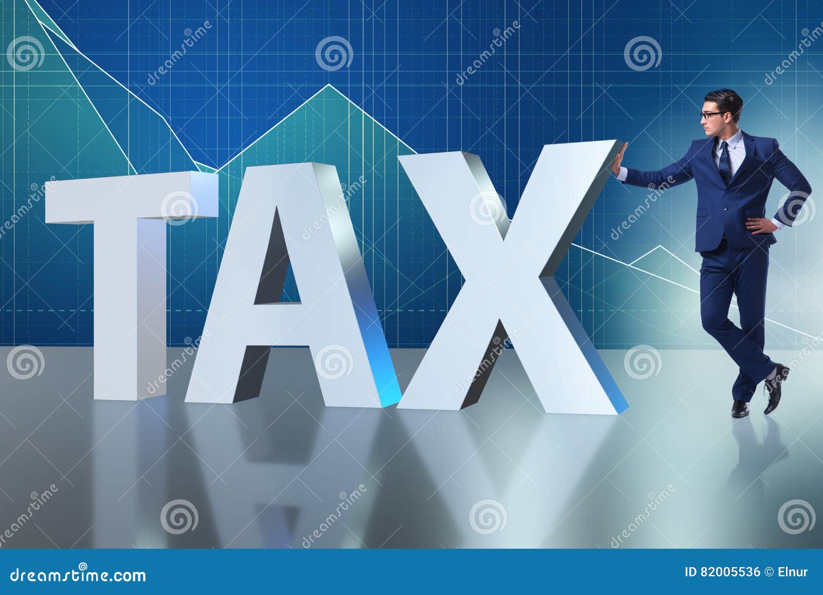 The Businessman in High Taxes Concept Stock Illustration - Illustration ...
