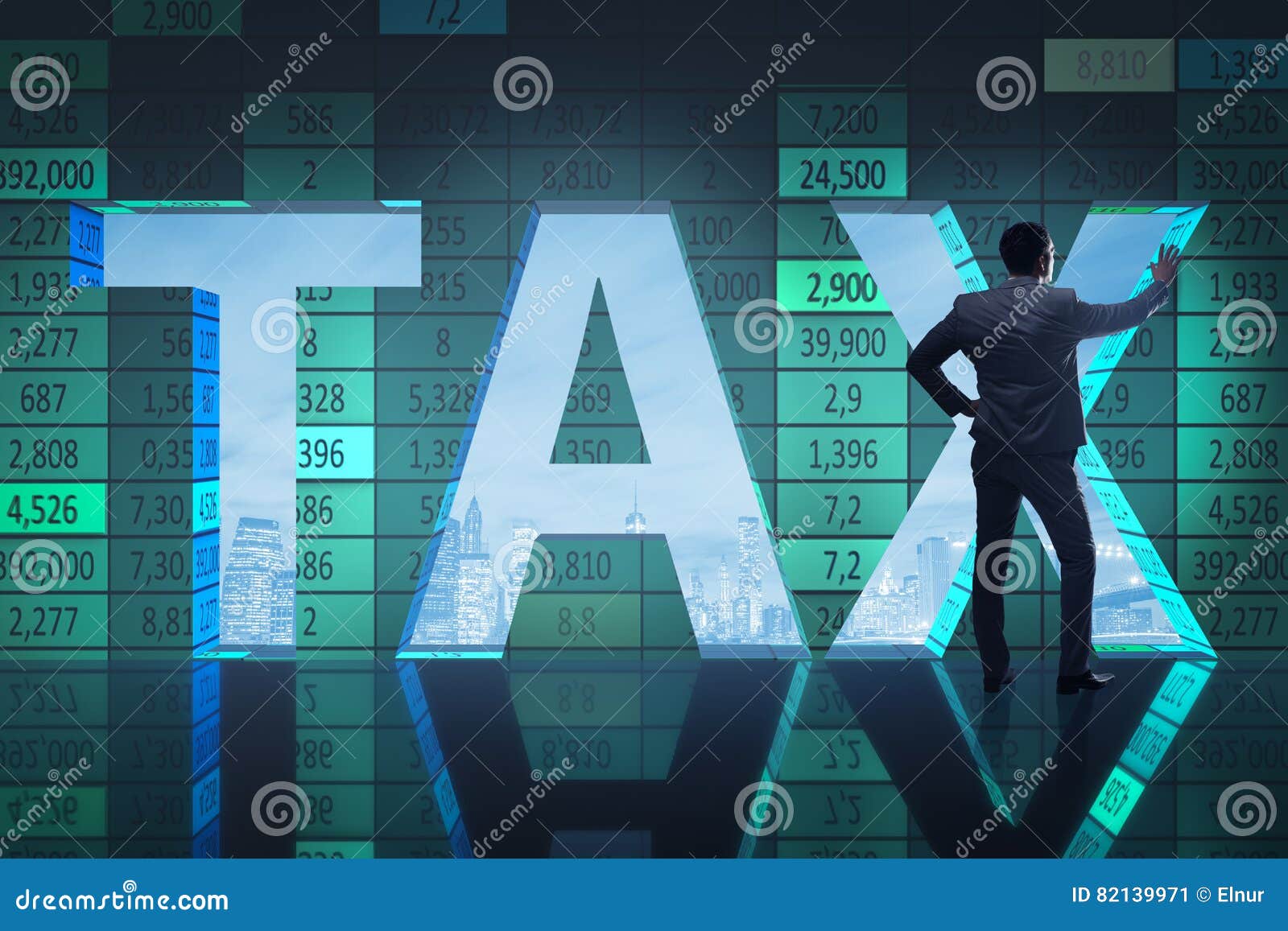 The Businessman in High Taxes Concept Stock Image - Image of 1040, cash ...