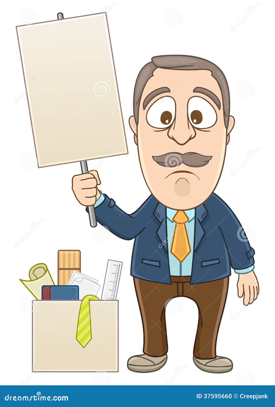 Businessman - Hire me stock illustration. Illustration of jobseeker ...