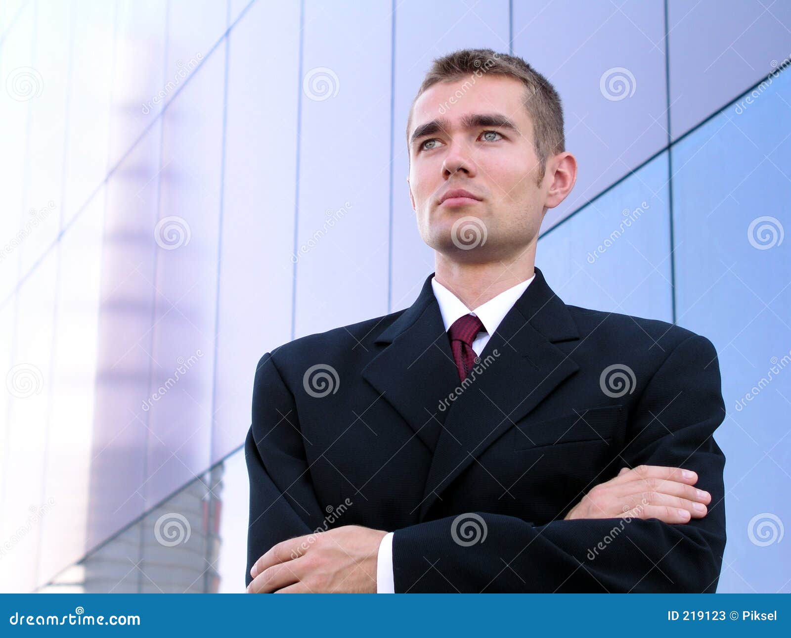 Businessman with His Arms Crossed Stock Image - Image of outdoor ...