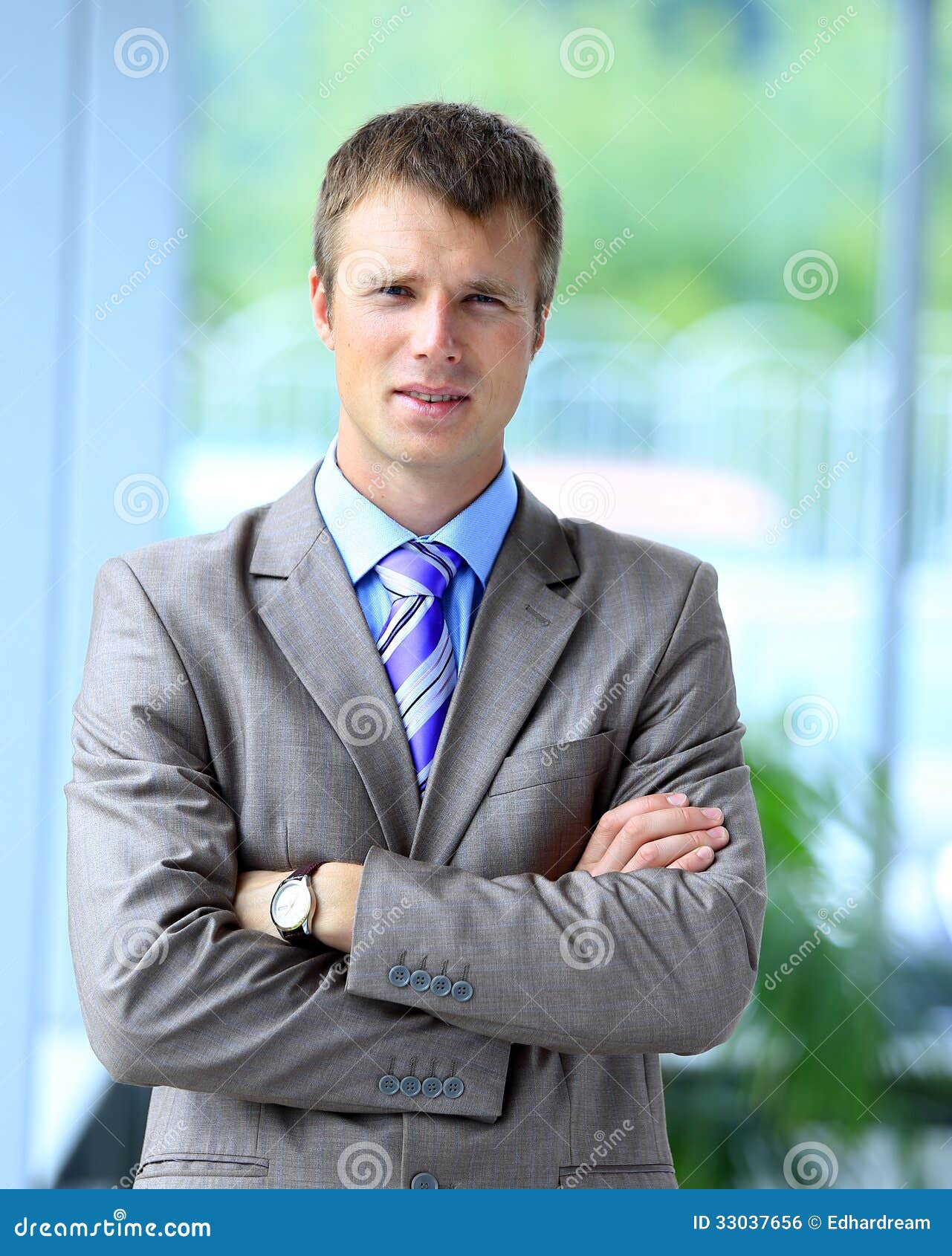 Businessman in his office stock photo. Image of happy - 33037656