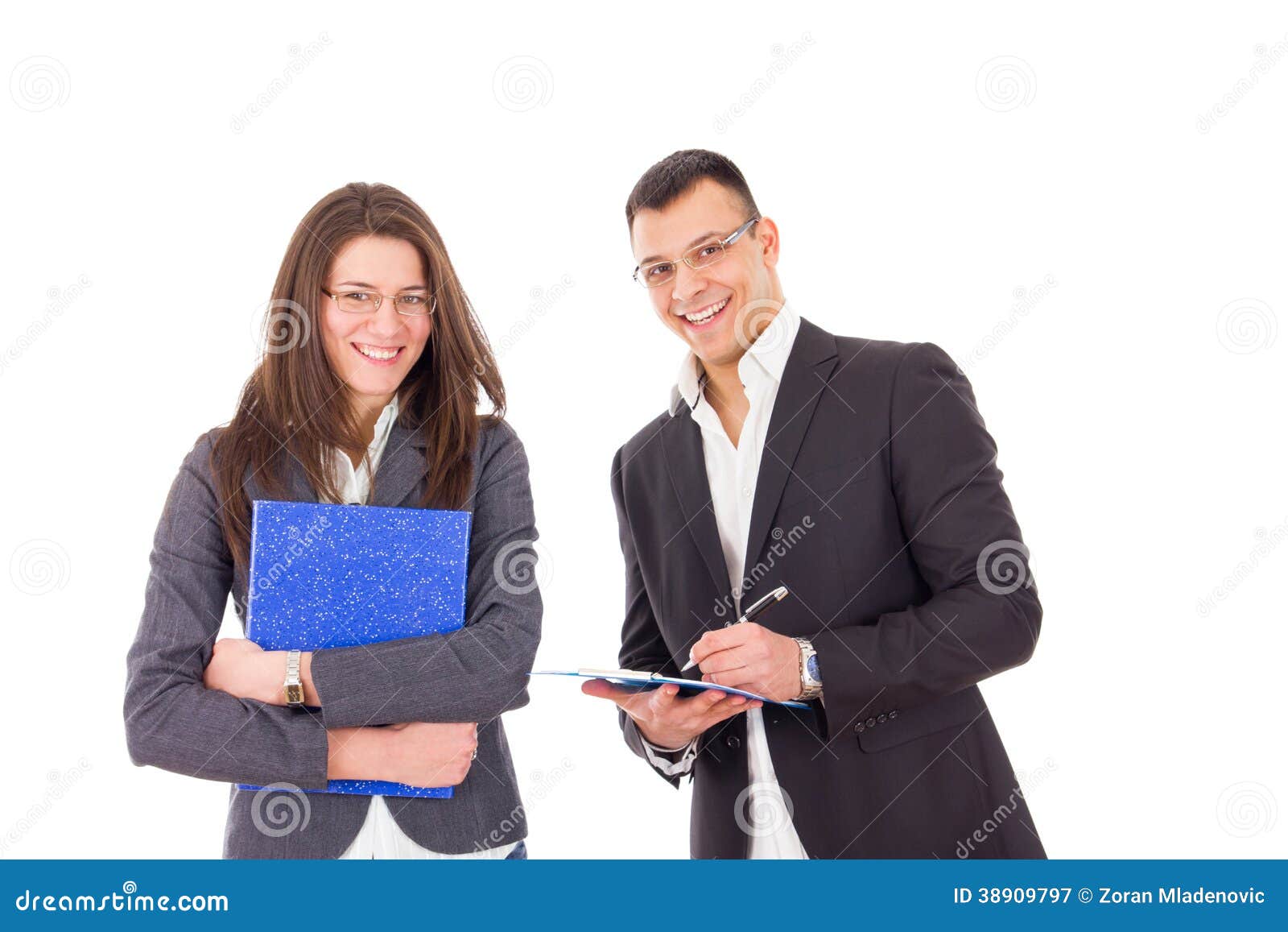 Businessman and His Secretary Stock Image - Image of caucasian, concept ...