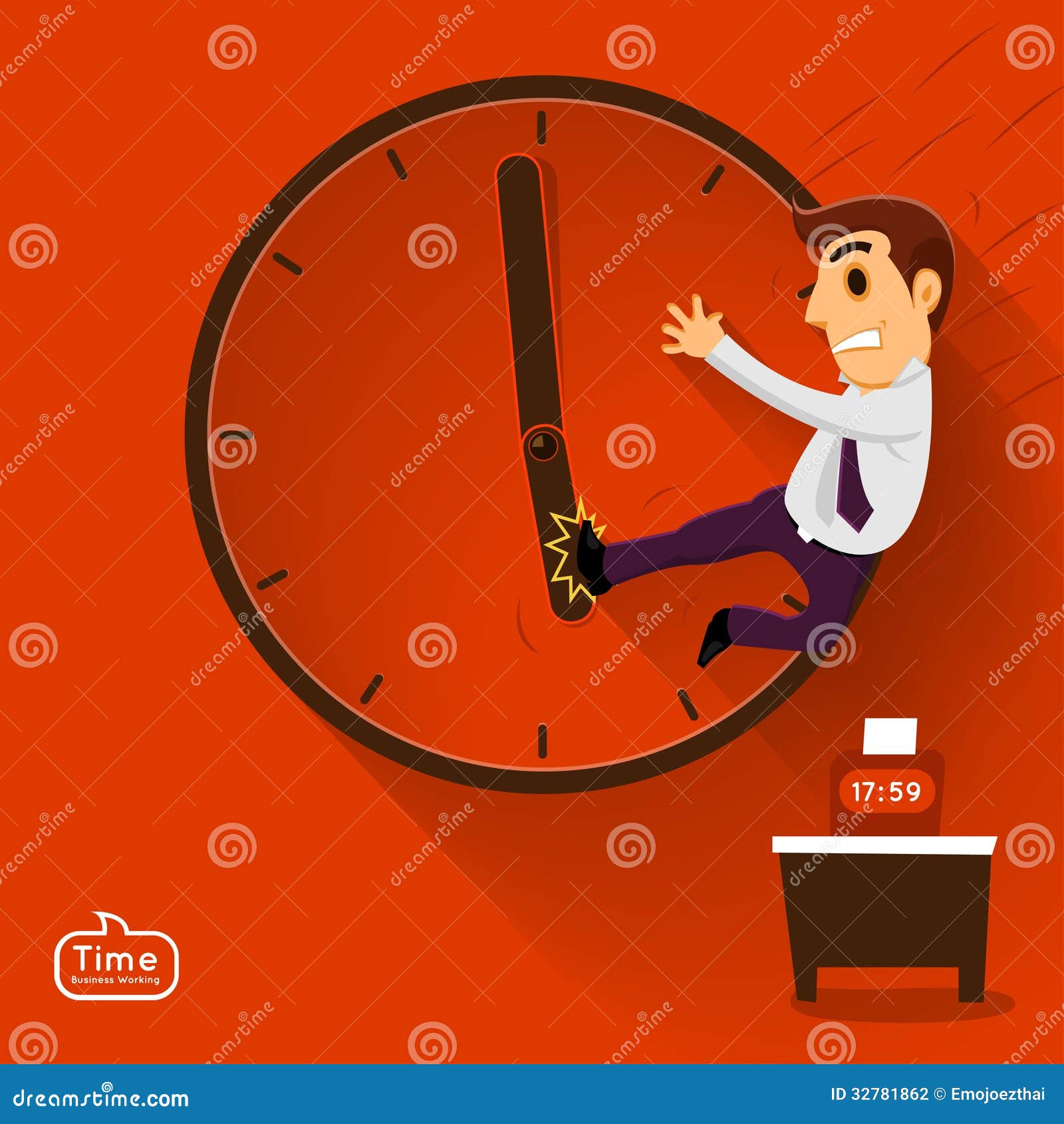 Businessman Hit Time Stock Illustrations – 45 Businessman Hit Time ...