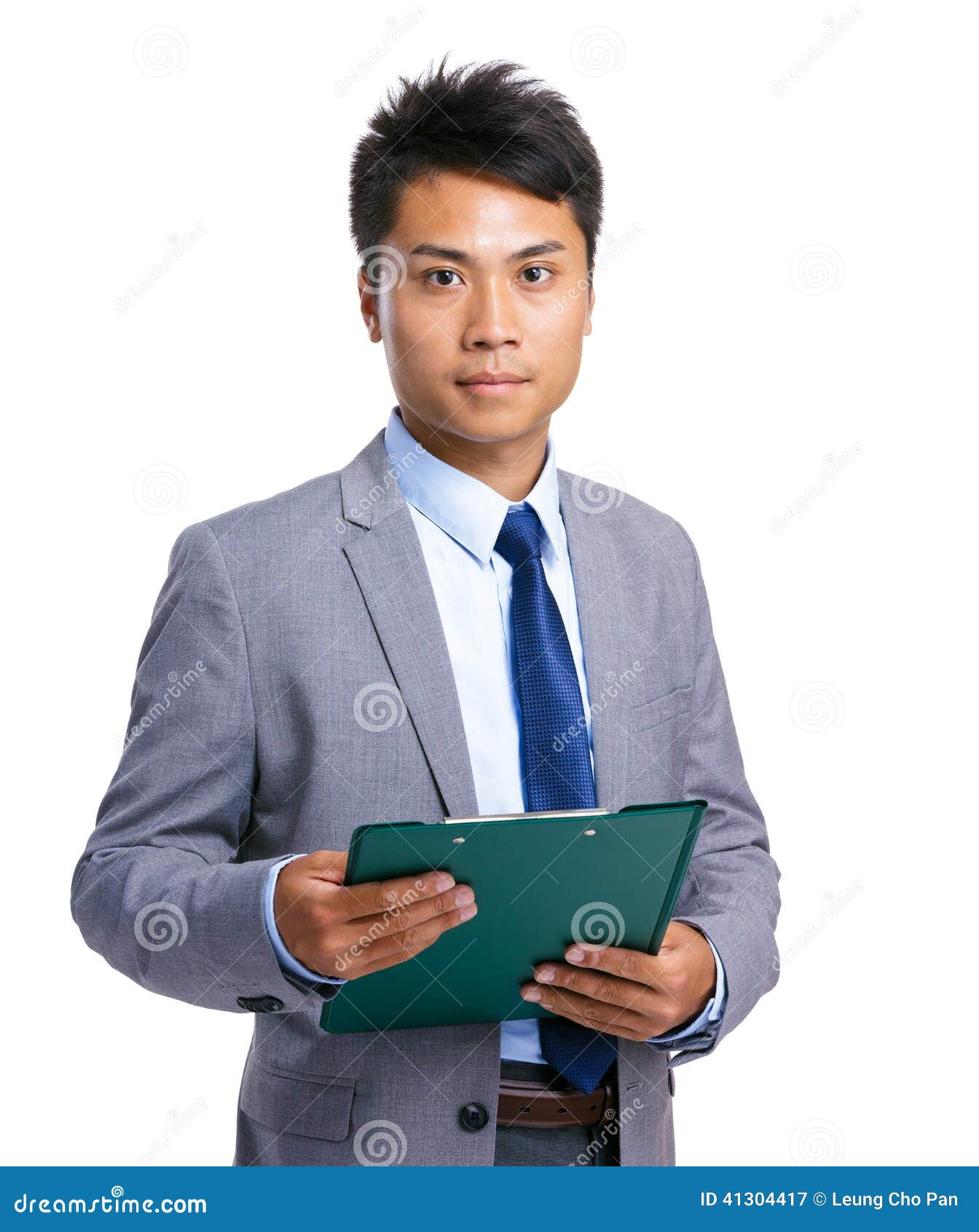 Businessman Hold Clipboard Stock Image Image Of Hand 41304417