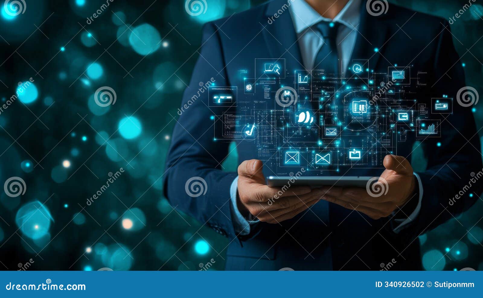 Icons Representing Security Assurance, Data Protection, Network ...