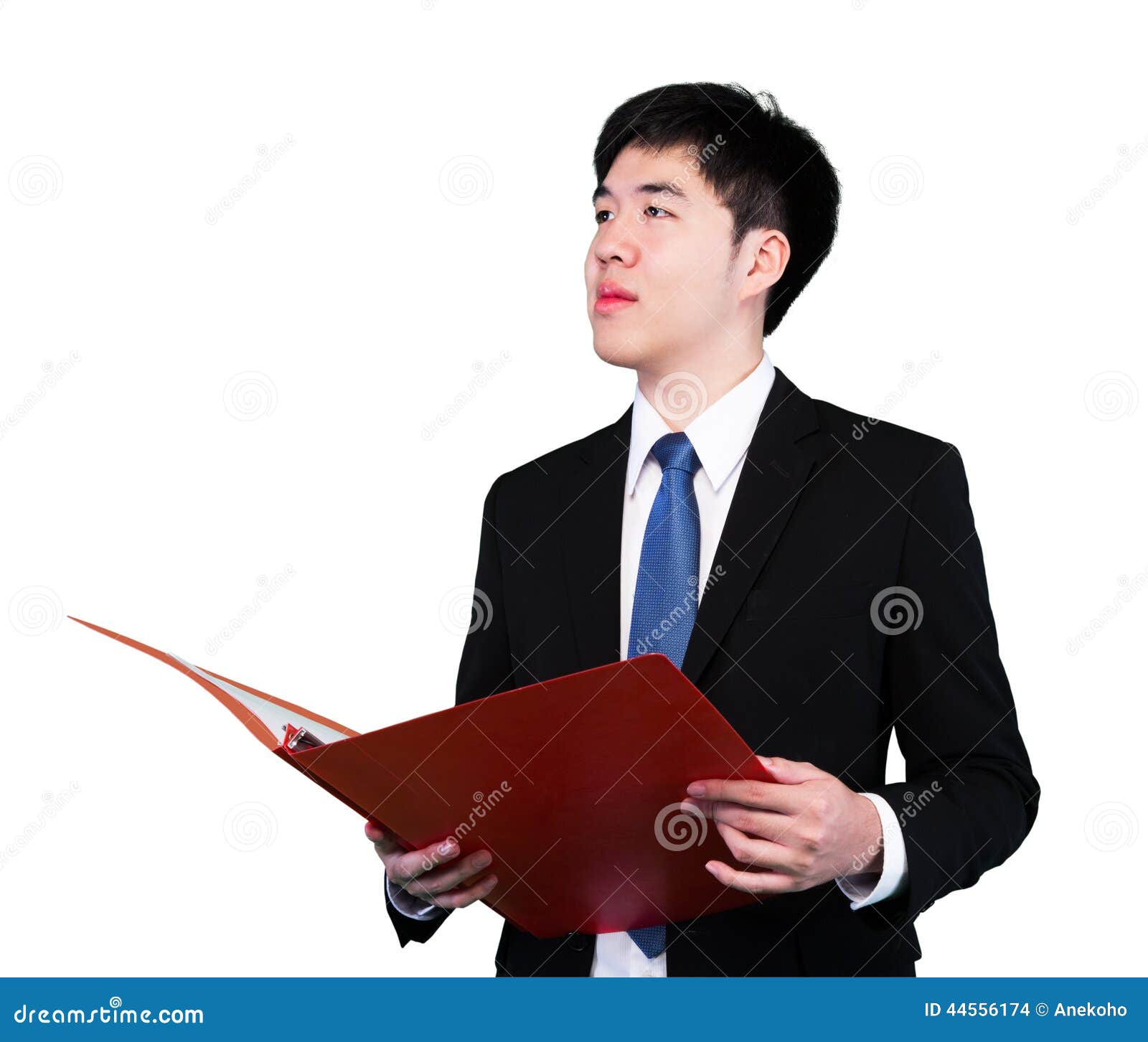 Businessman hold the files stock photo. Image of boss - 44556174