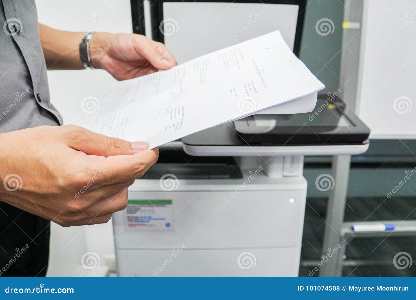 Man Photocopying, Scanning An Old Book On An Open Photocopier Home ...